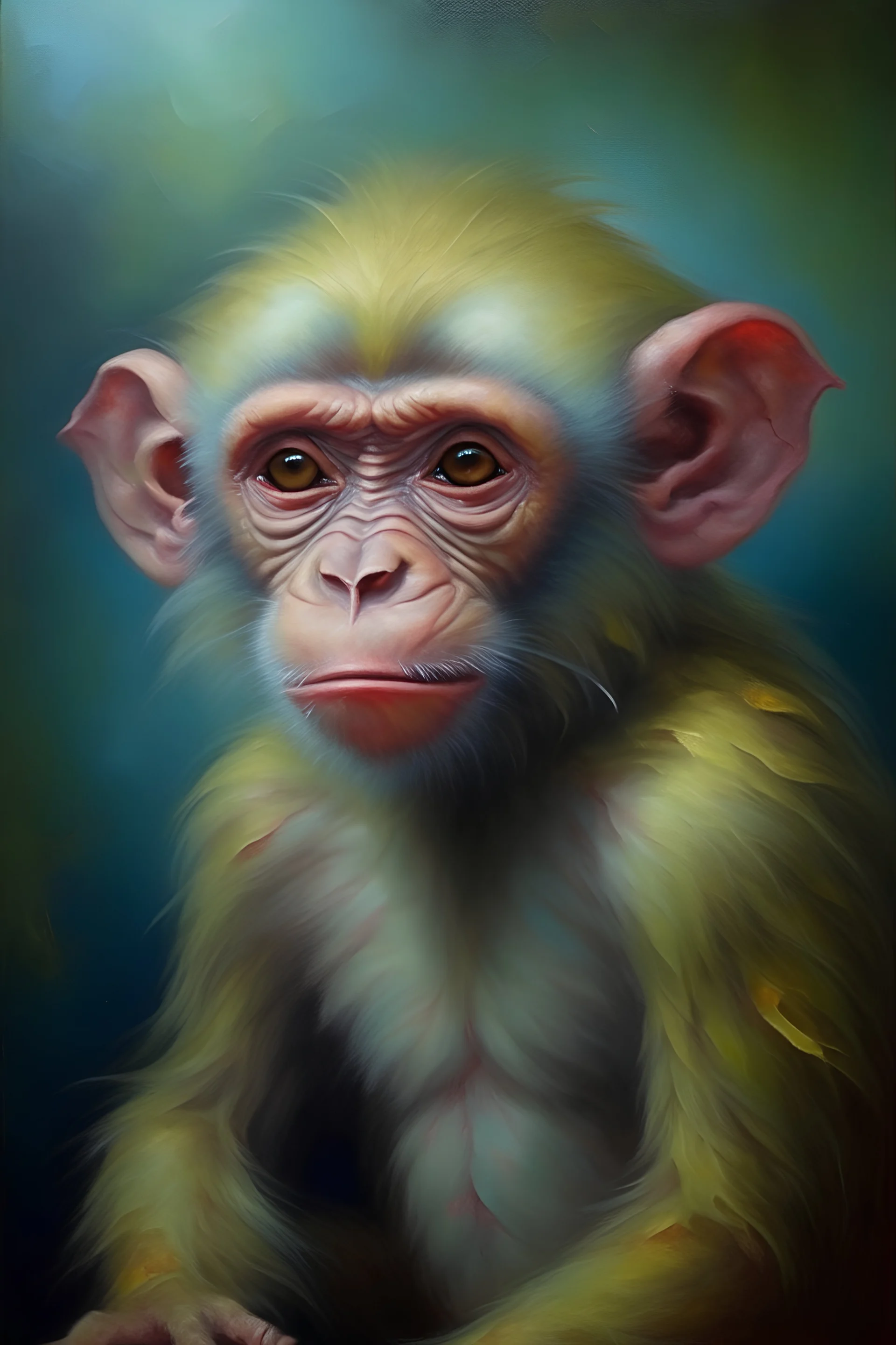 "winged monkey portrait, oil paiting" | Gallery | Stablecog
