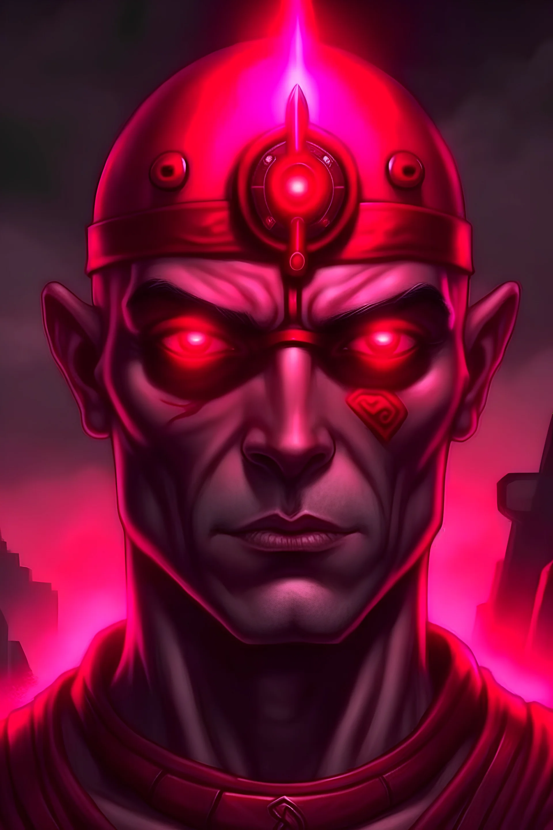 "Red skinned hero with three eyes and ..." | Gallery | Stablecog