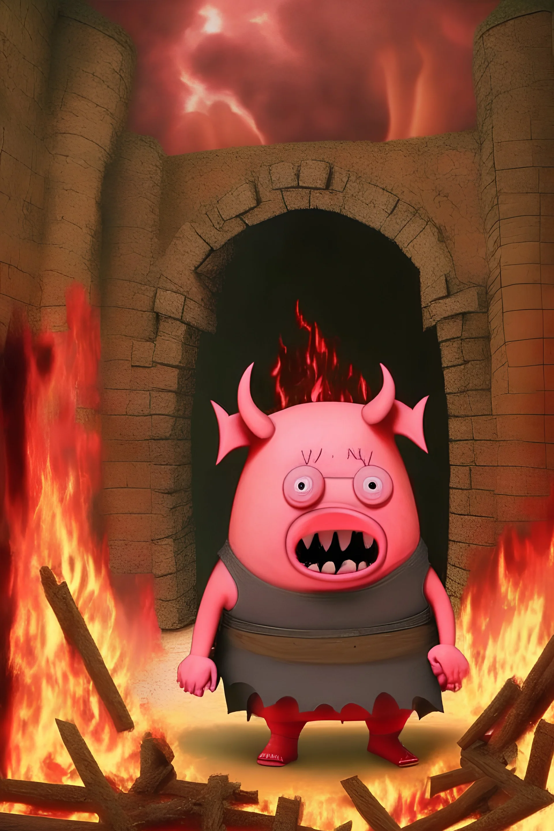 "Peppa pig in the DOOM hell" | Gallery | Stablecog