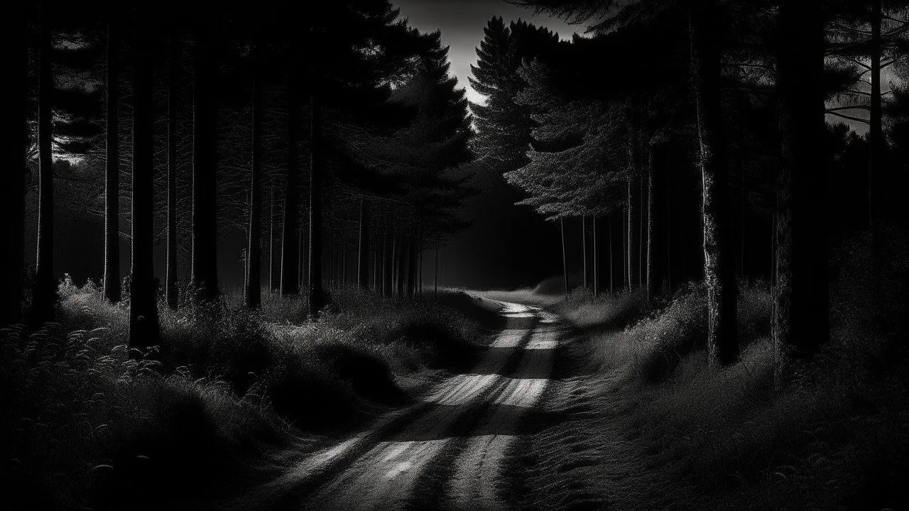 Night had fallen over the dark expanse, enveloping... | Gallery