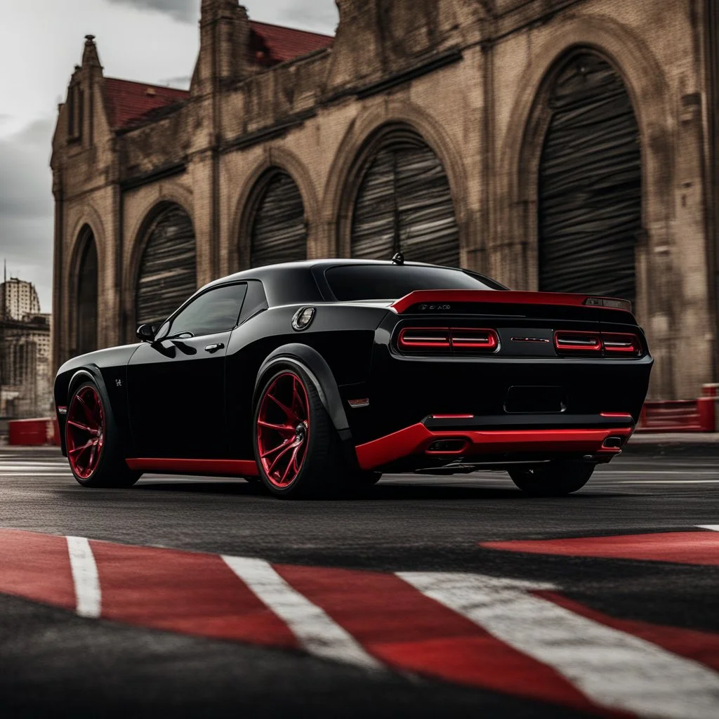 2023 BLACK AND RED DODGE CHALLENGER FULLVIEW | Gallery