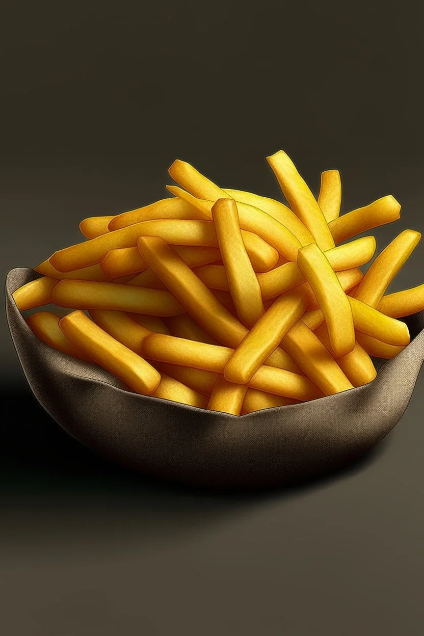 Realistic french fries | Gallery