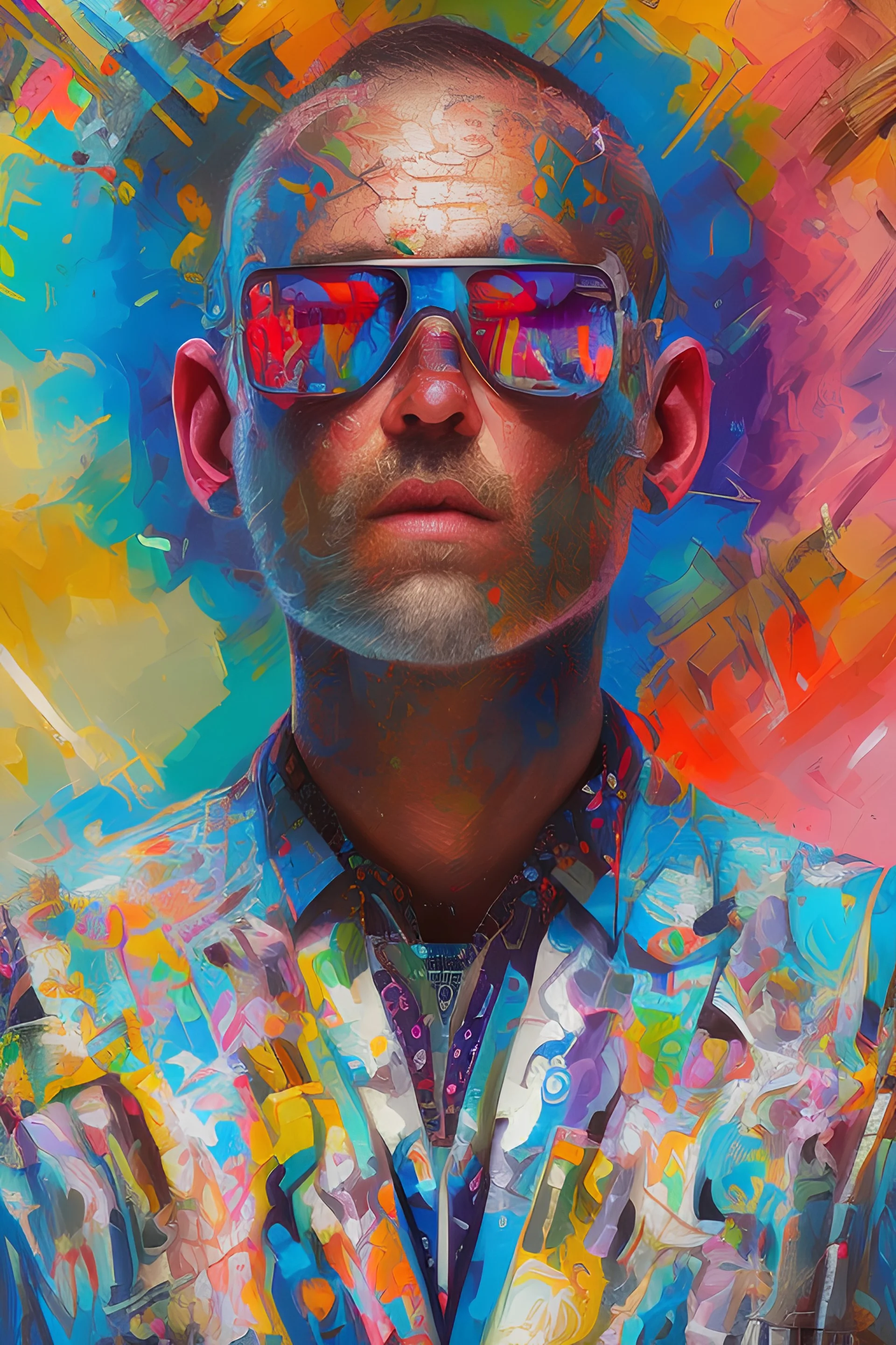 "A bold, graffiti-style portrait of an..." | Gallery | Stablecog