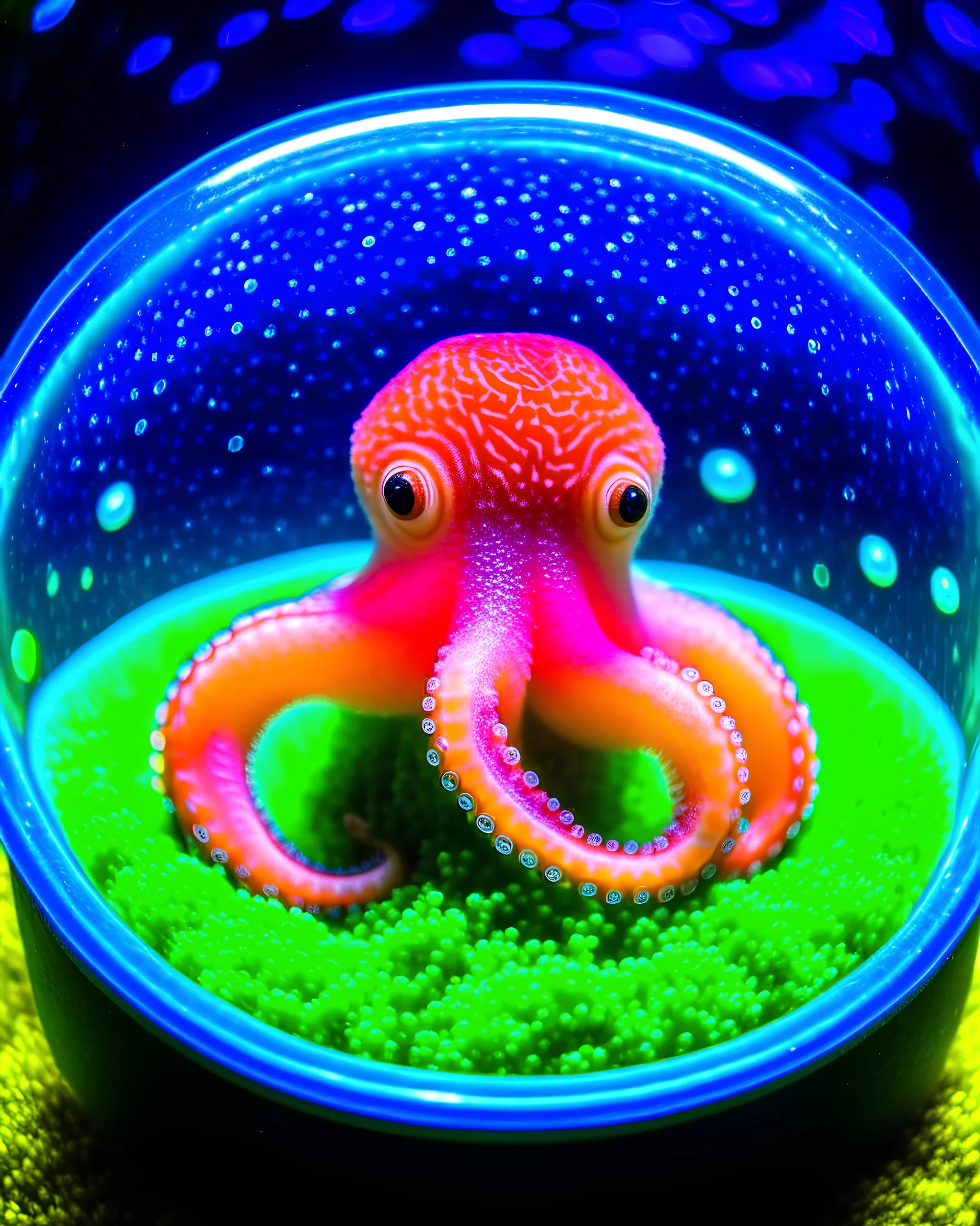"A cute little octopus in a small circ..." | Gallery | Stablecog