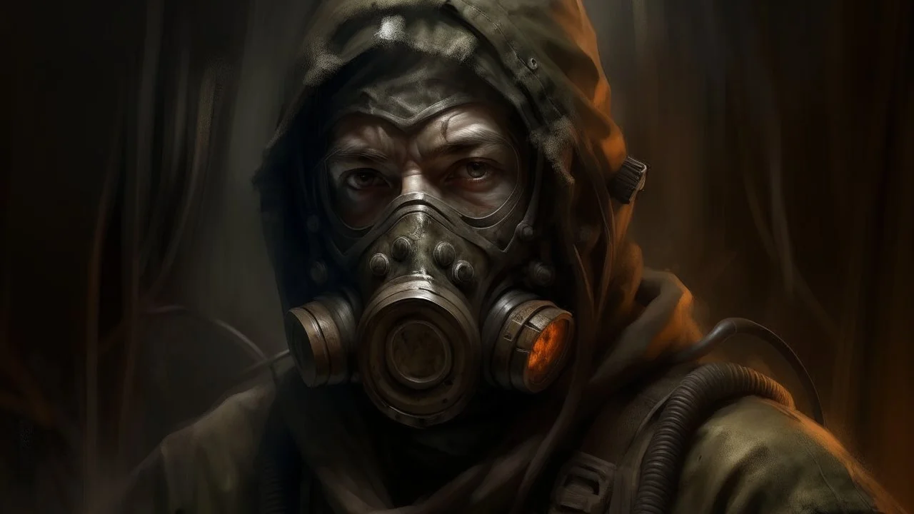 Portrait of Artyom from Metro 2033 wearing a gas m... | Gallery