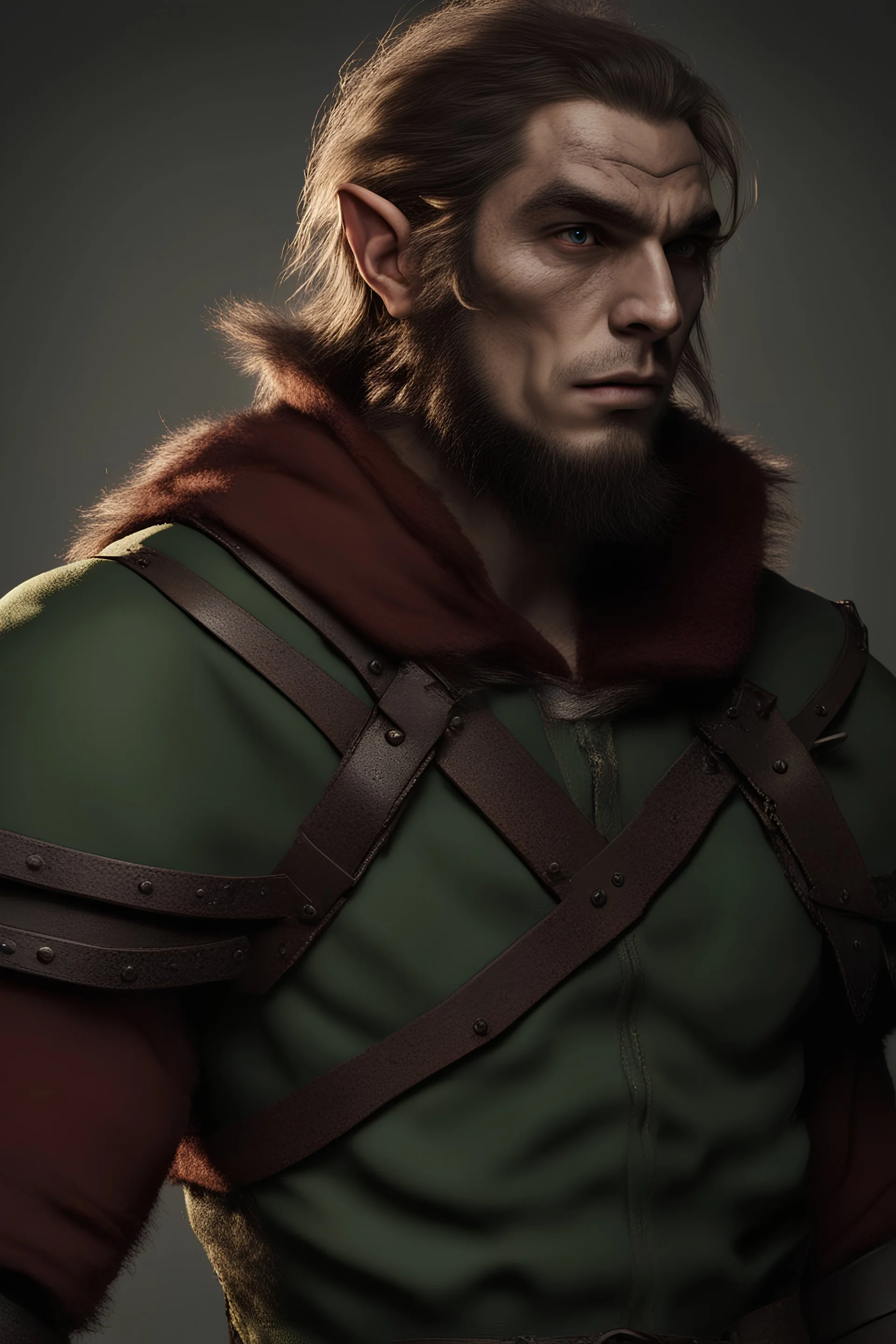 "male elf/orc mixed breed, dungeons an..." | Gallery | Stablecog