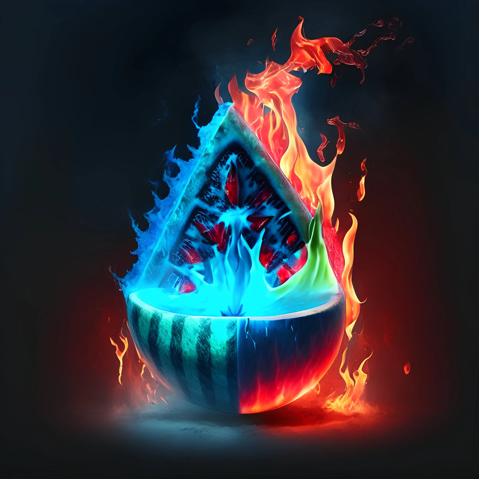 Watermelon + Flame + Ritual + Blue Flame | Gallery