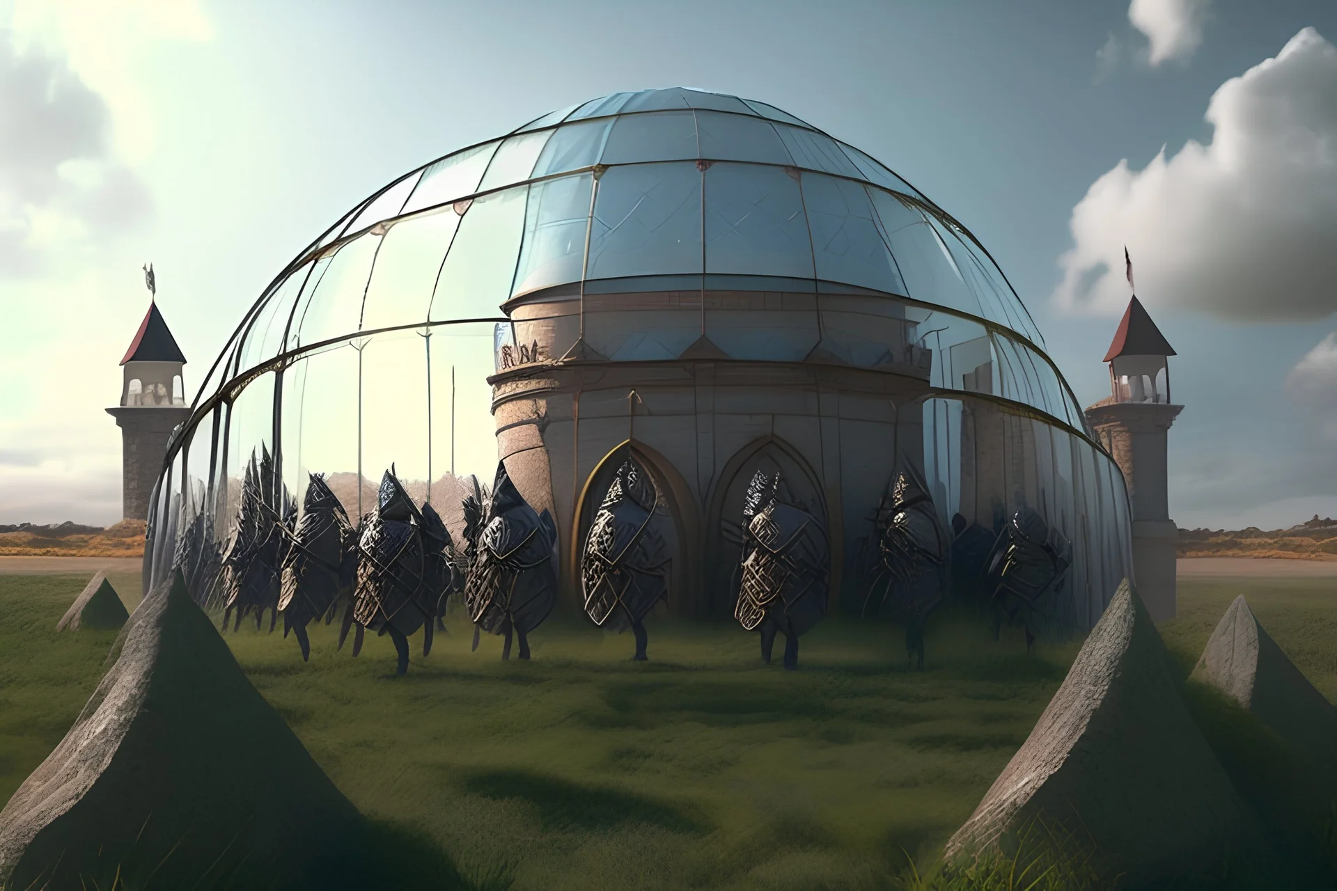 "A gigantic see through magical dome b..." | Gallery | Stablecog