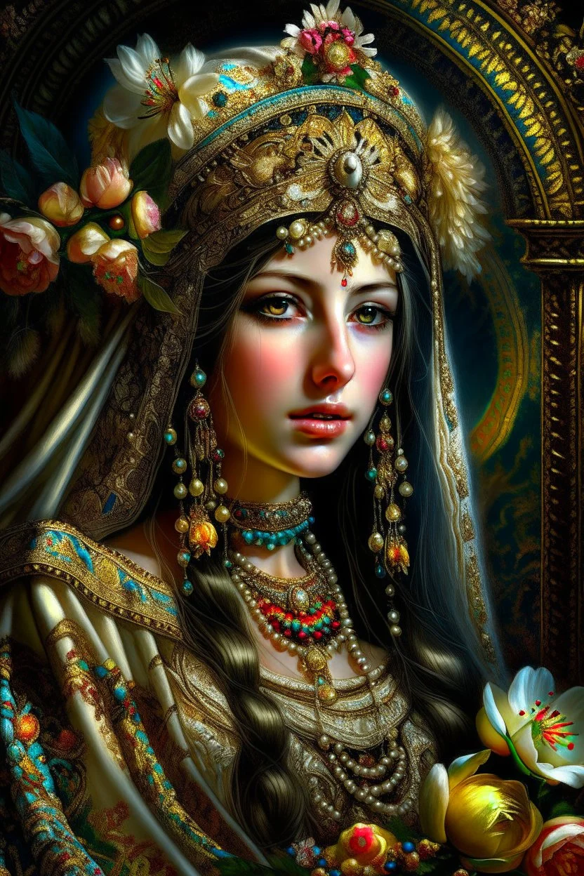 Beautiful facee Arabian Princess front wiev portra... | Gallery