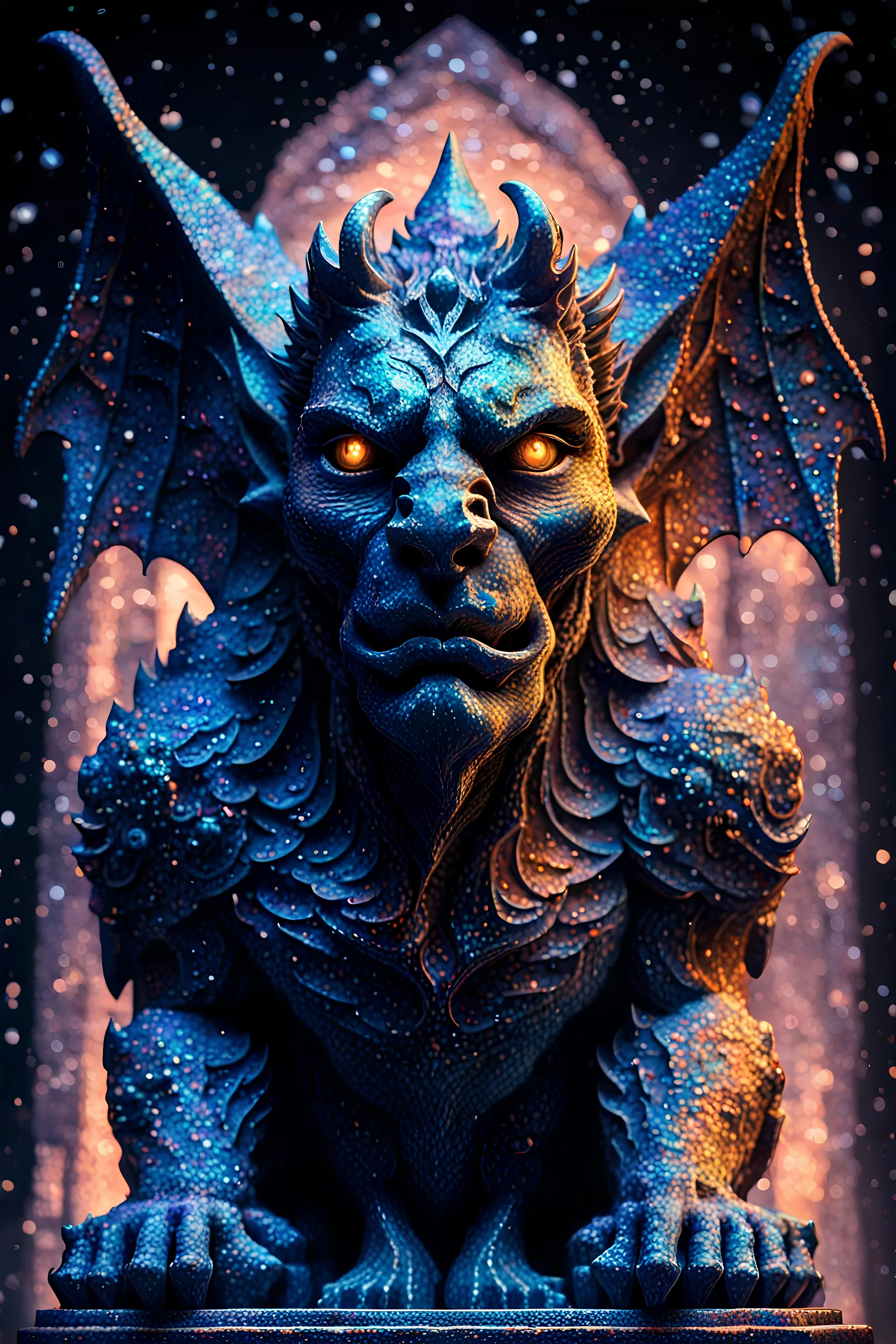 "hyperdetailed gargoyle guardian marbl..." | Gallery | Stablecog