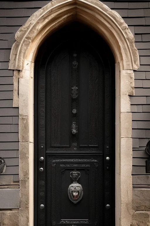 Demon door with a face on it that guards a vampire... | Gallery