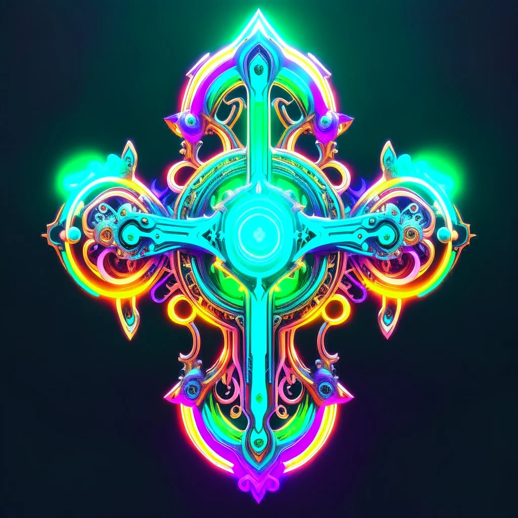 "stylized cyber cross with ornaments, epi..." | @Iordan on Stablecog