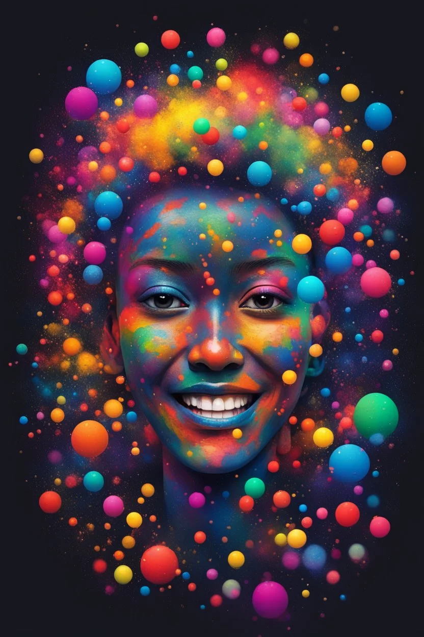 Visual representation of happiness colourful darkn... | Gallery