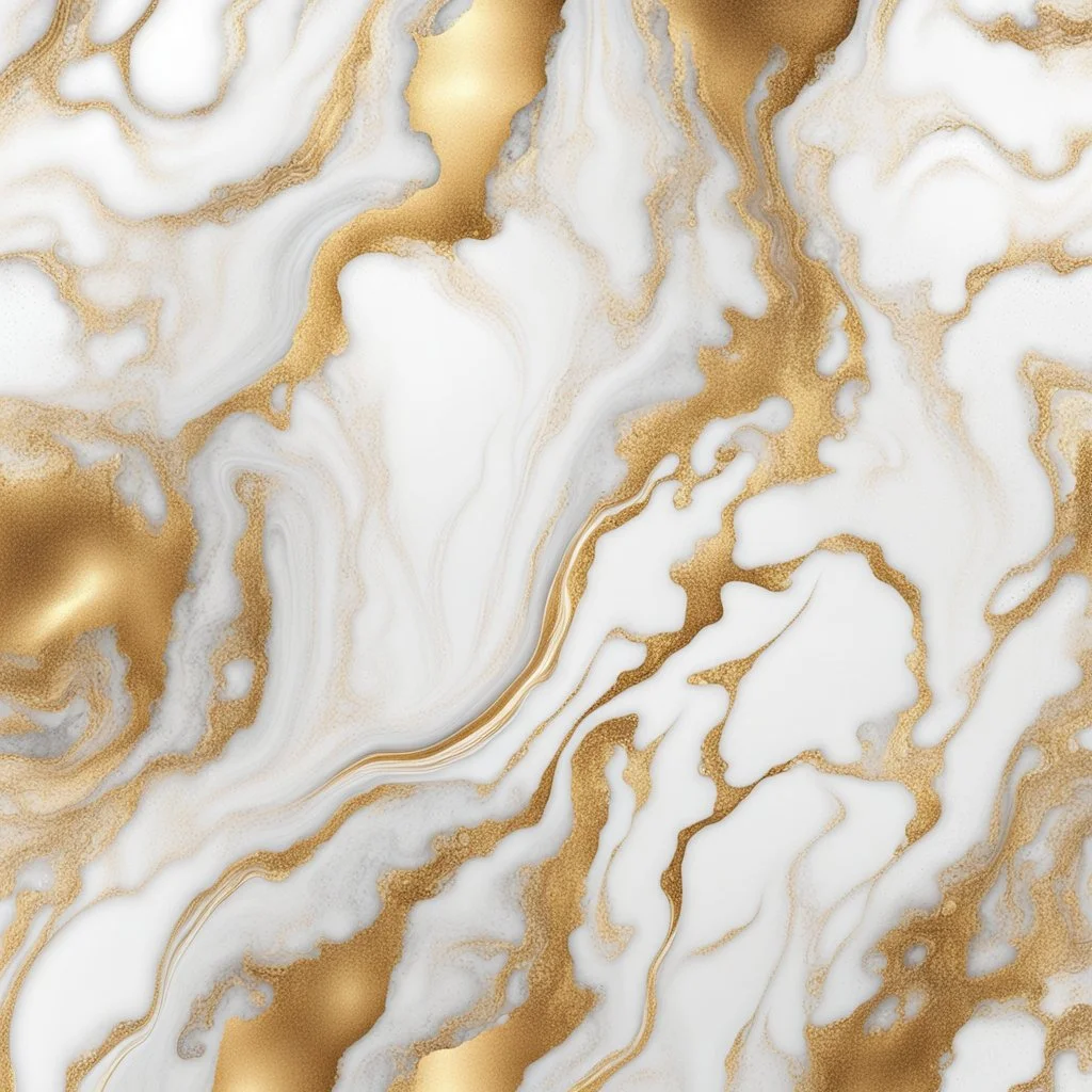 Hyper Realistic White & Golden Rustic Abstract Mar... | Gallery