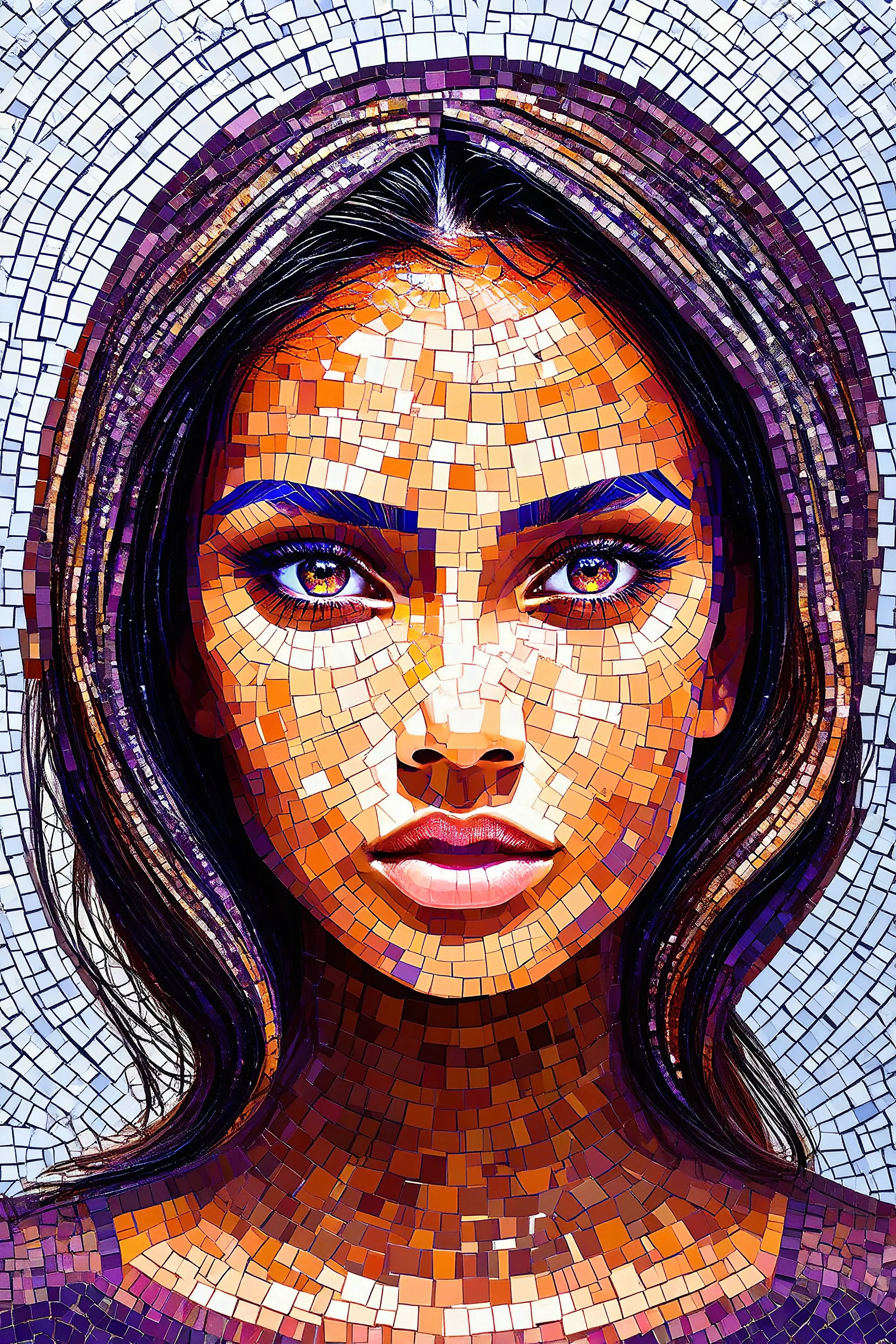 "mosaic style woman face" | Gallery | Stablecog