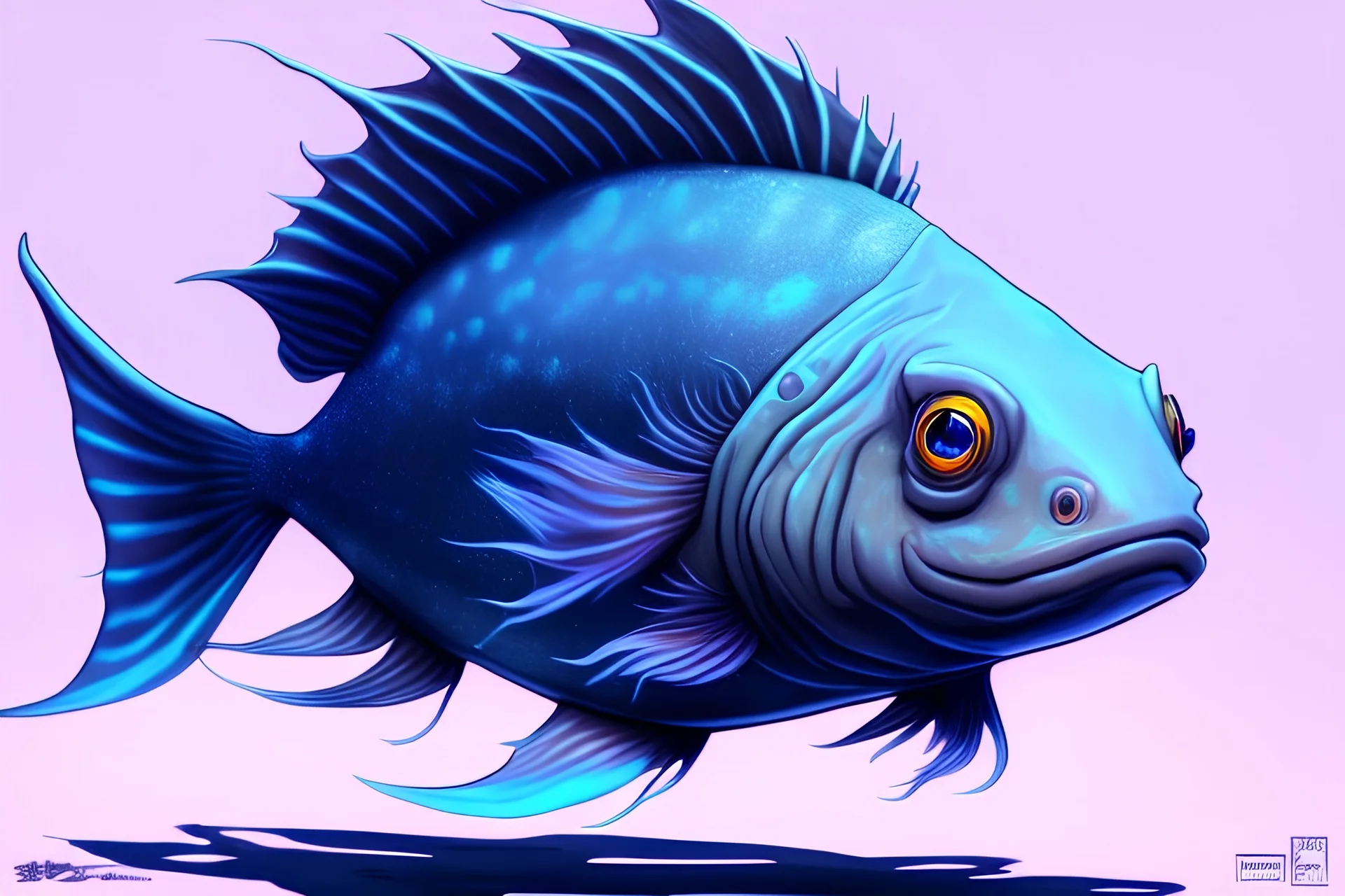 "humanoid fish monster, highly detaile..." | Gallery | Stablecog