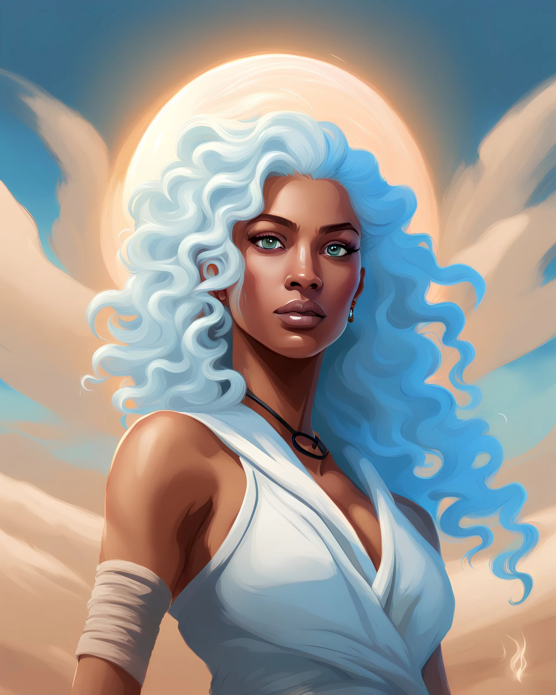 "create a portrait of a female air gen..." | Gallery | Stablecog