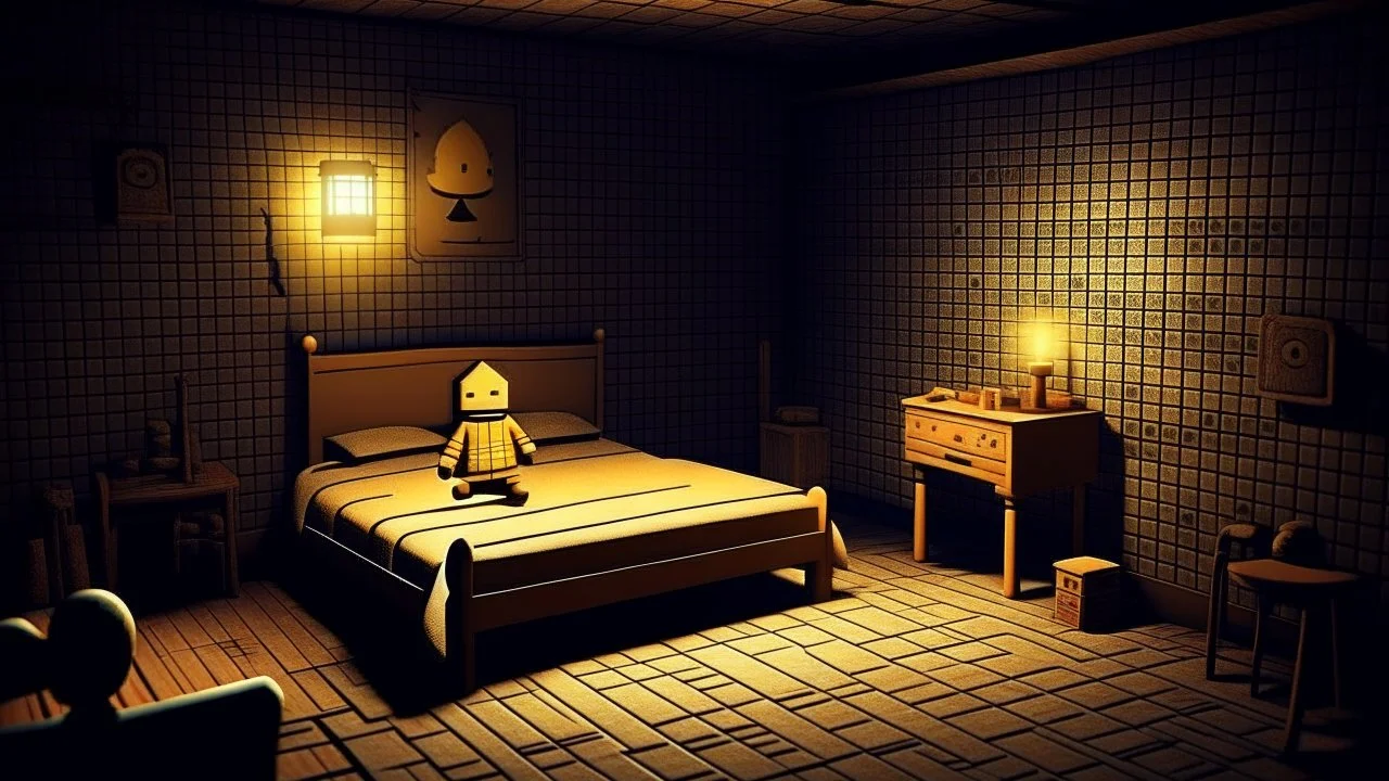 Scary 8-bit little nightmares inspired bedroom, wi... | Gallery