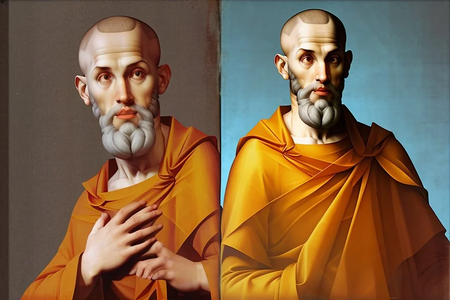 "Digital monk by Andrea del Sarto" | @hardcore on Stablecog