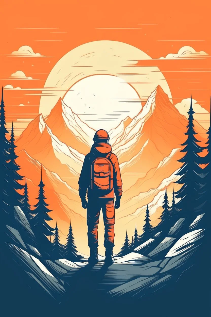 Art illustration mountain warehouse without human | Gallery