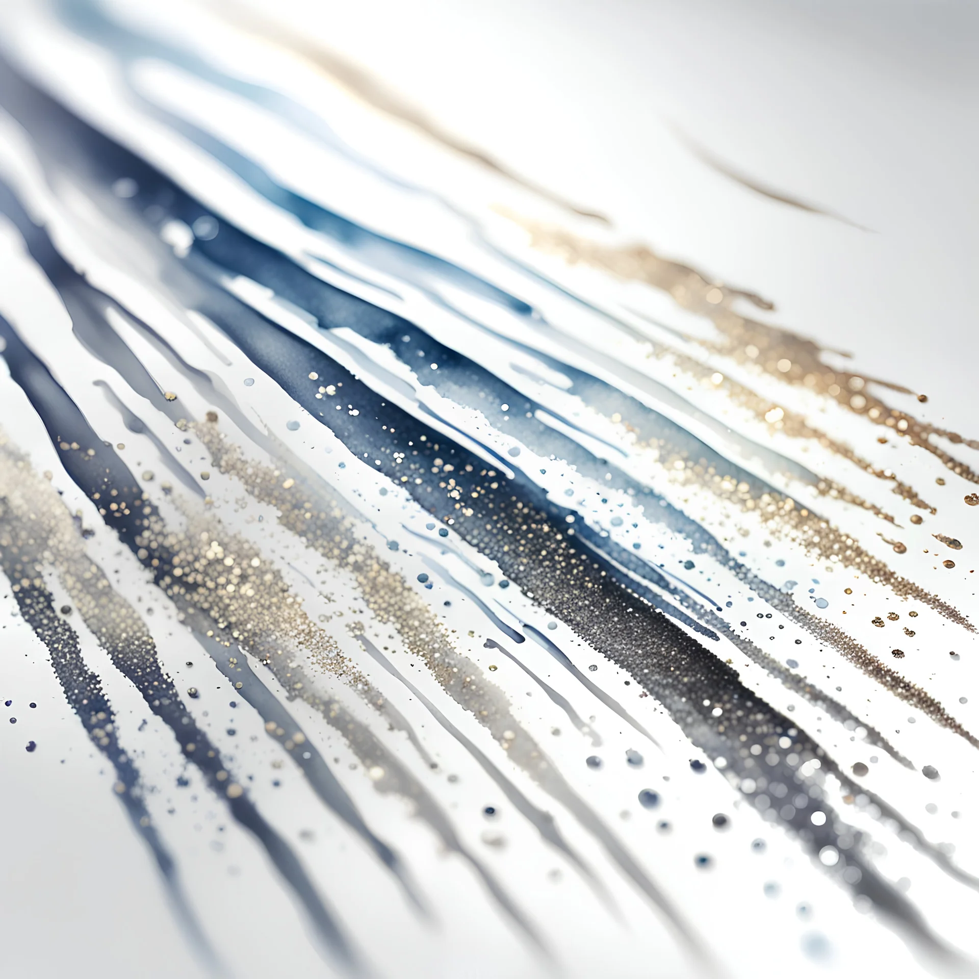 "watercolor drawing streaks of silver gli..." | Gallery | Stablecog