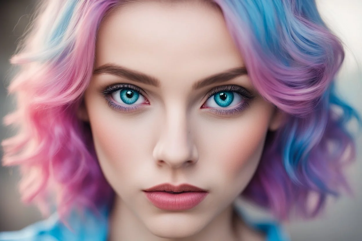 "a portrait of a cute girl with colored h..." | @gonzoo on Stablecog