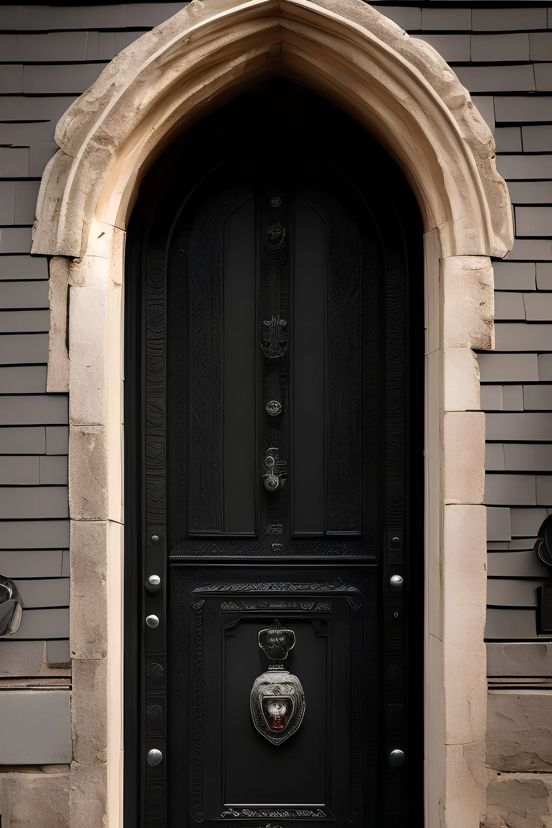 "Demon door with a face on it that gua..." | Gallery | Stablecog