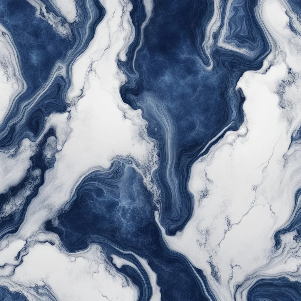 Hyper Realistic navy-blue & white marble texture w... | Gallery