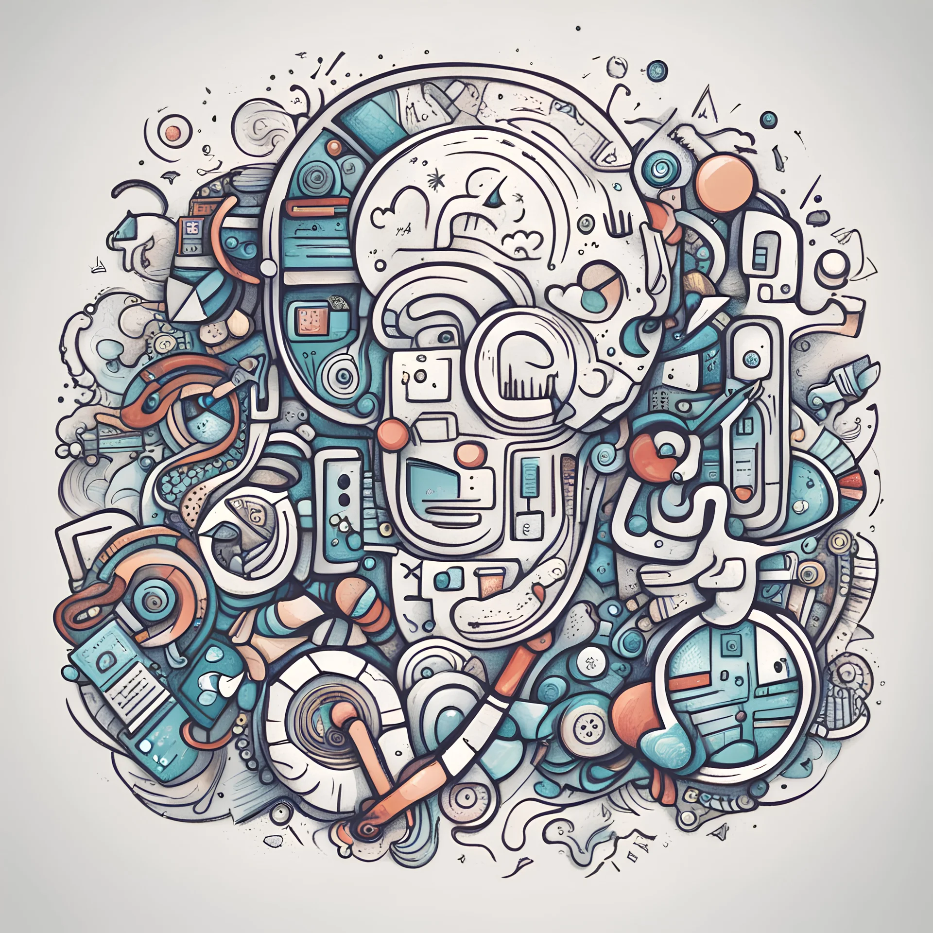 "ilustrace v doodle art stylu pro: Des..." | Gallery | Stablecog