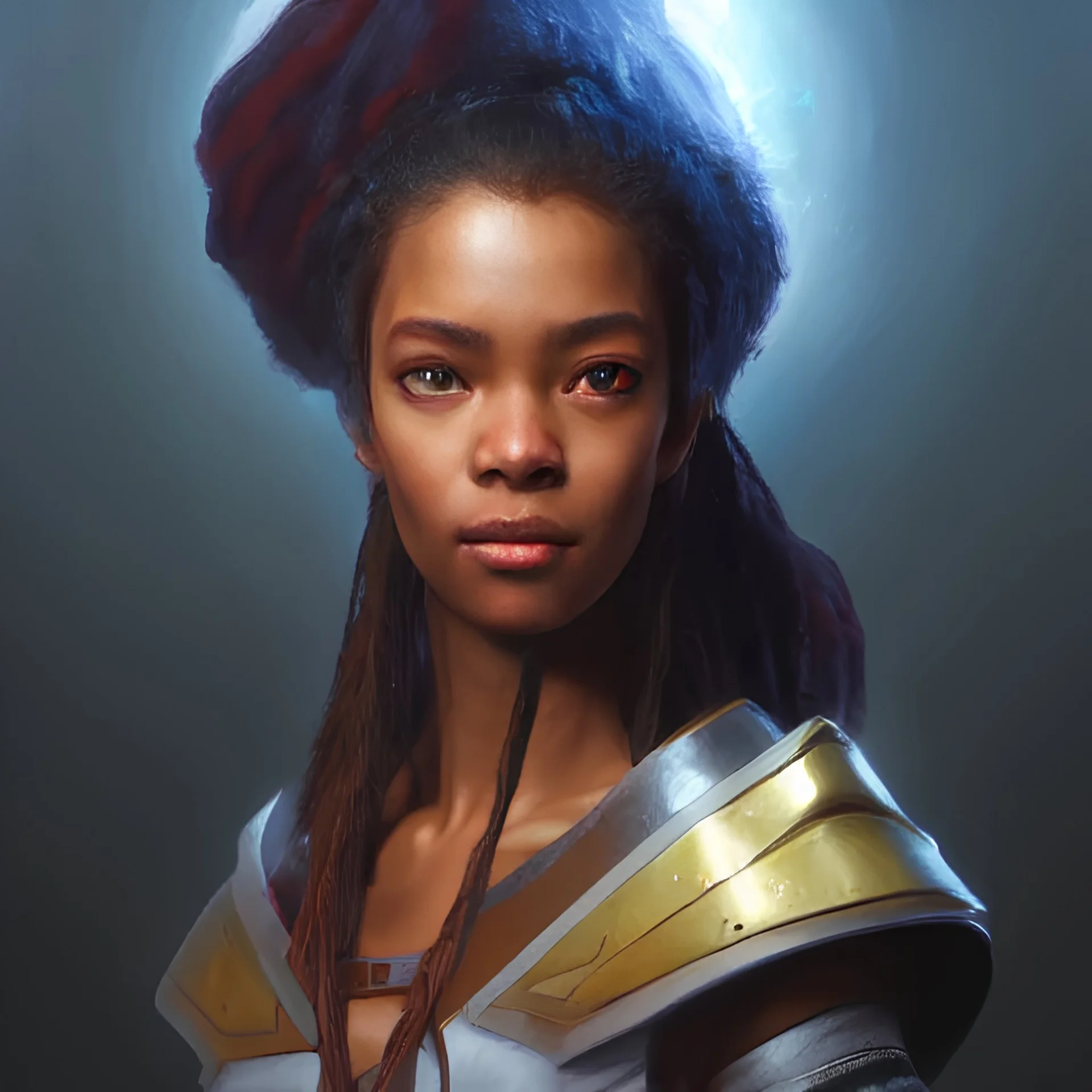 "hyperrealist portrait of arueshalae from..." | Gallery | Stablecog