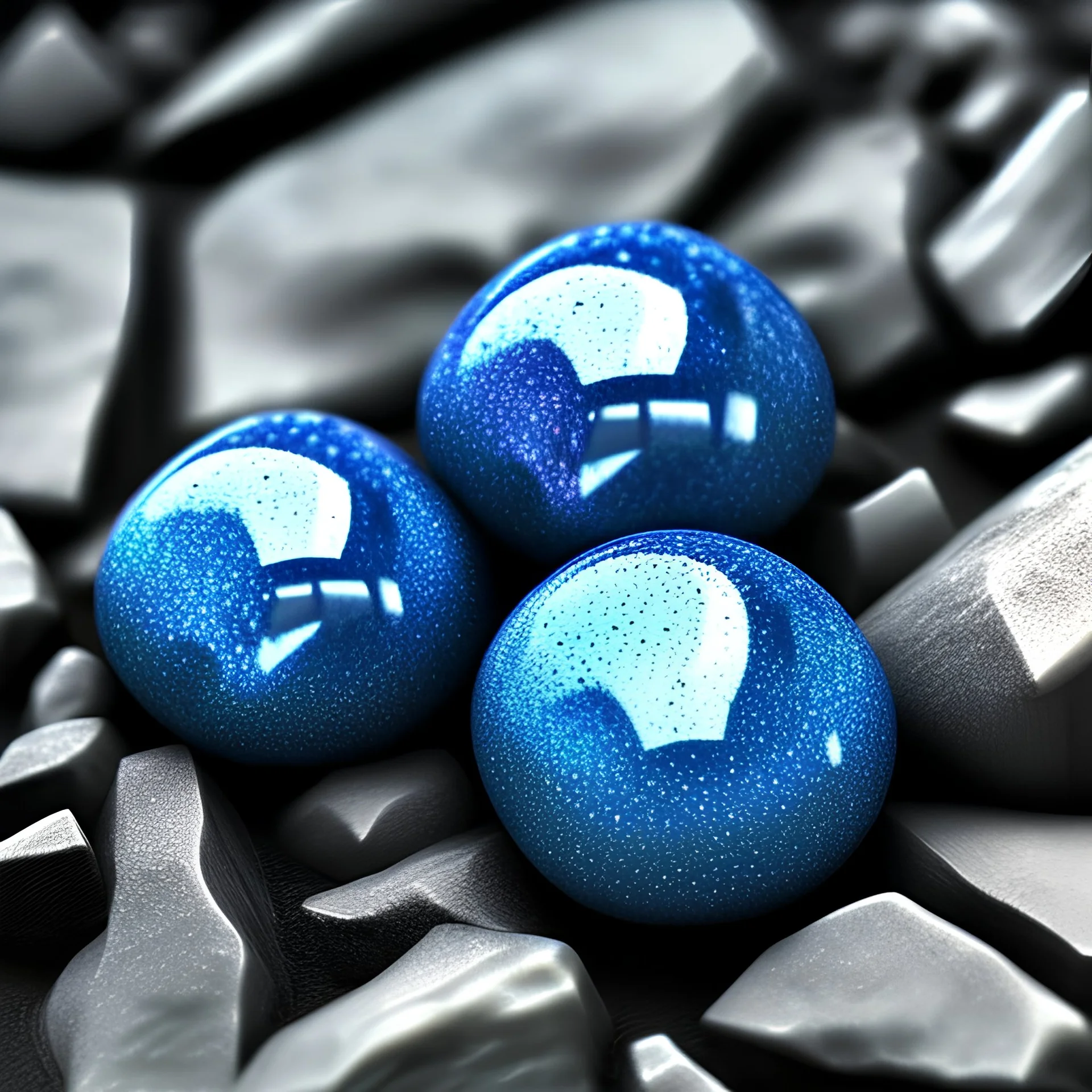 "Blue raindrops on a rock, close up vi..." | Gallery | Stablecog