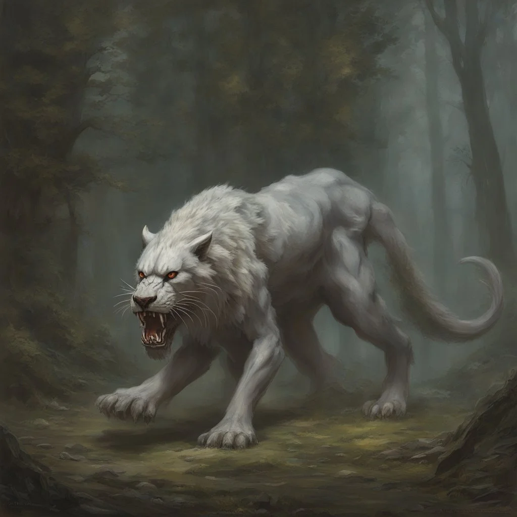 Dnd, ghost smilodon, 2 large fang, fantasy, | Gallery