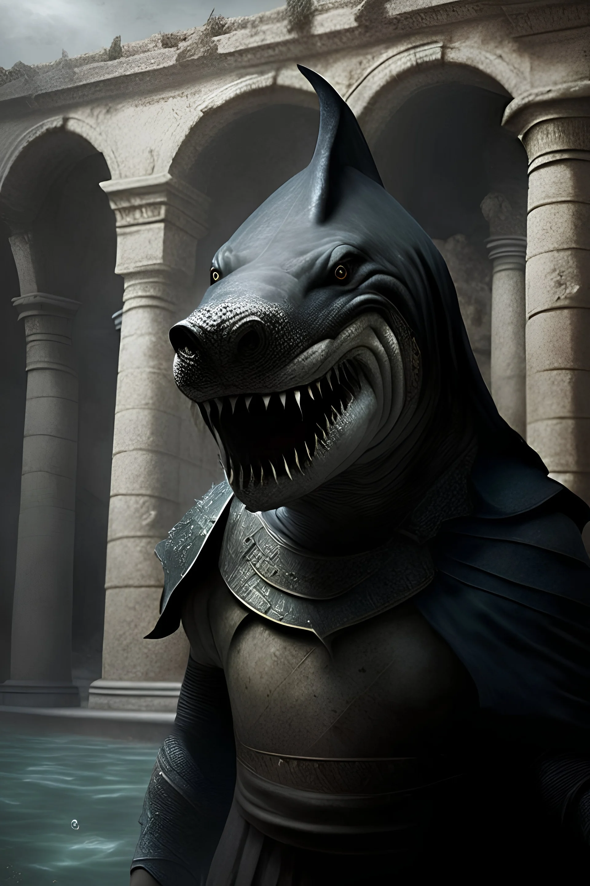 "Dark shark as a character in ancient ..." | Gallery | Stablecog