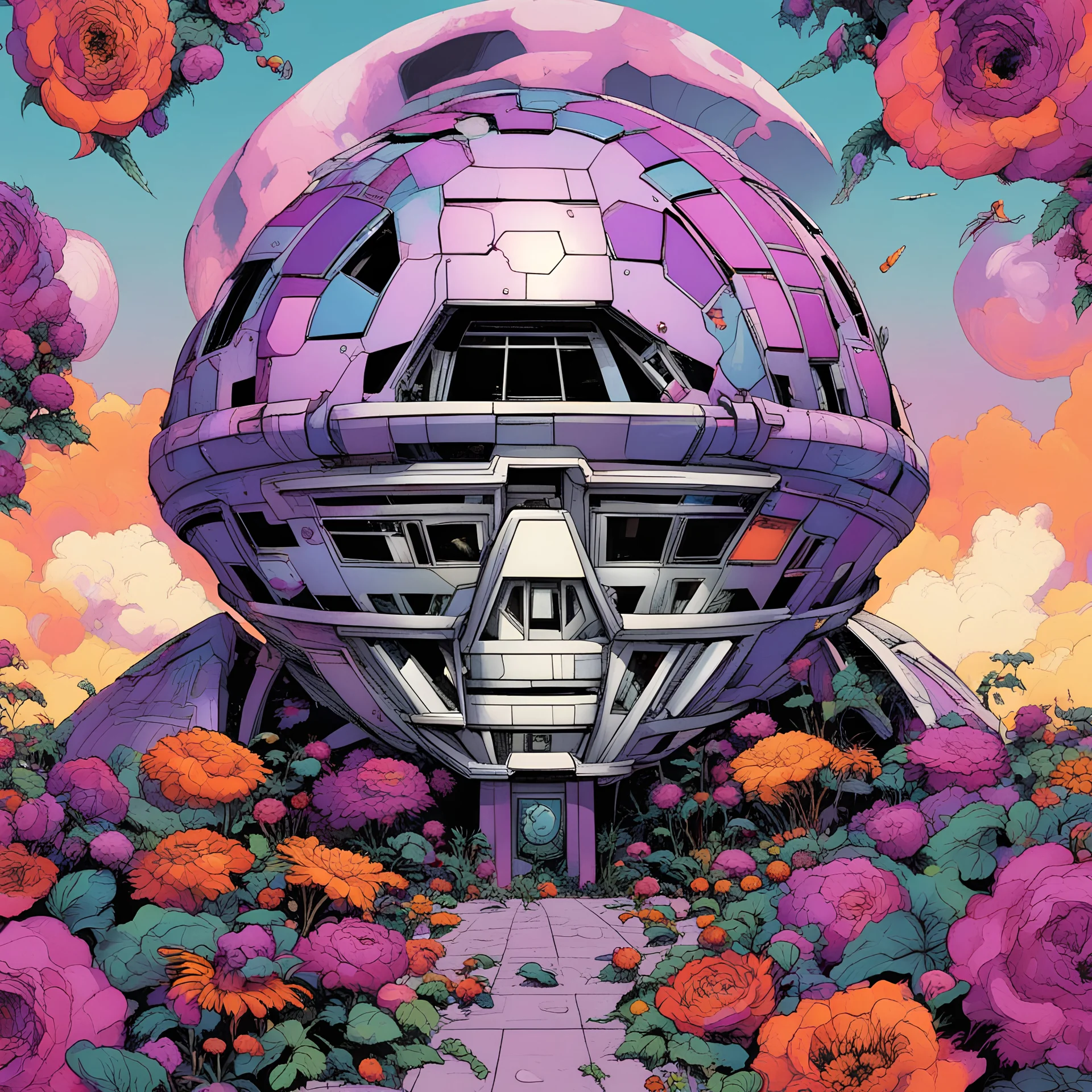 "Return of the Technodrome, in floral" | Gallery | Stablecog