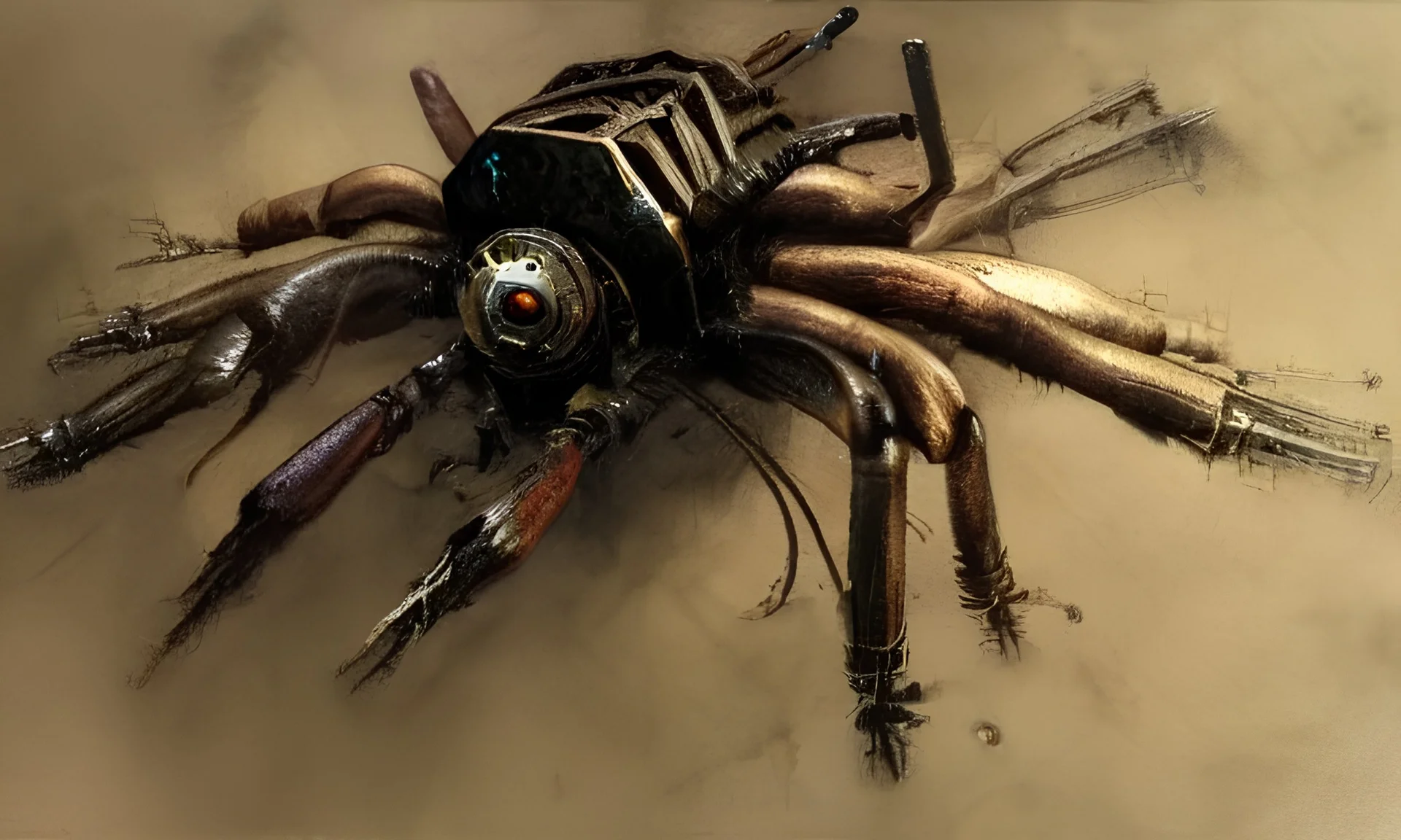 "Jeremy Mann, giger, steampunk spider ..." | Gallery | Stablecog
