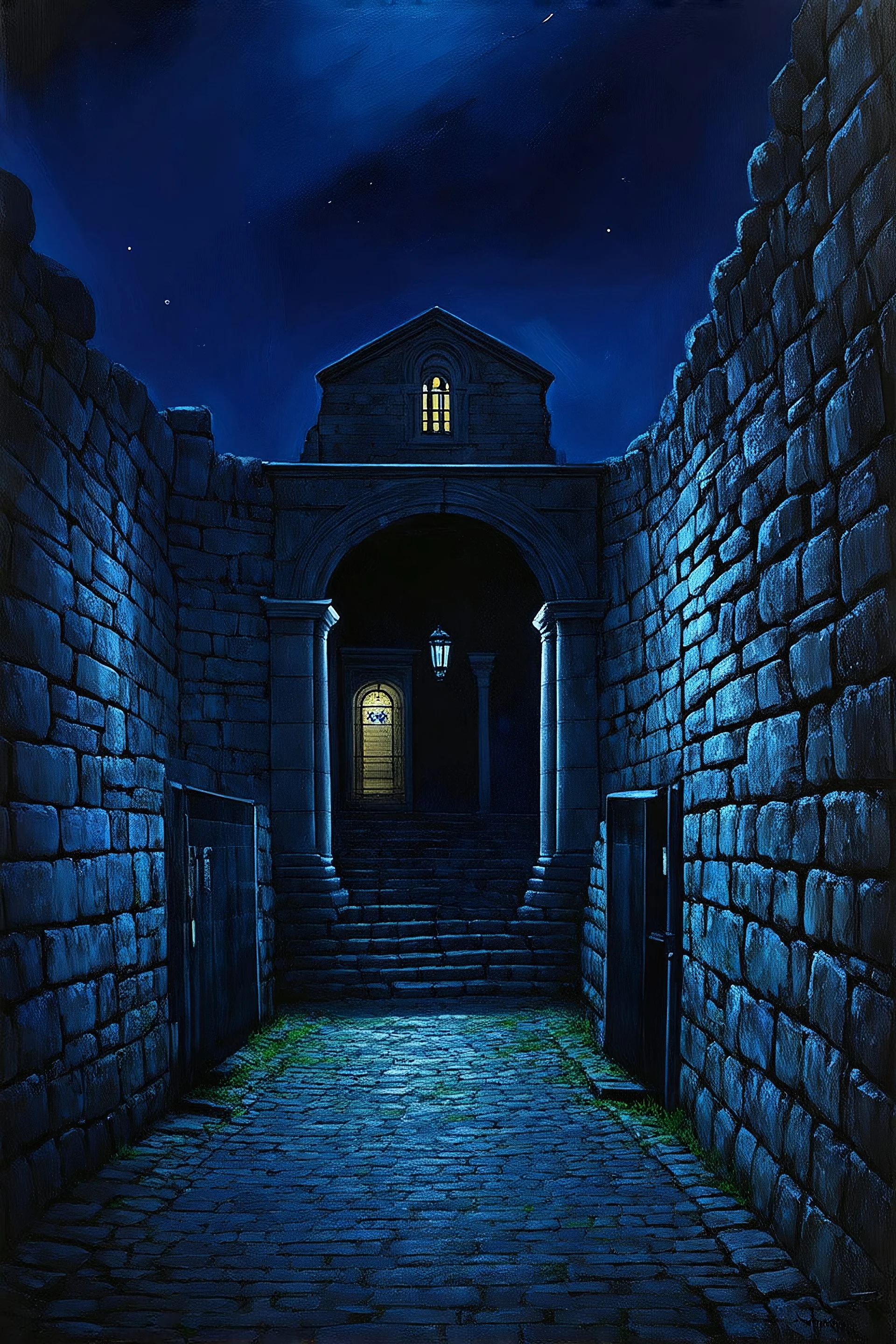 "stone wall with portcullis in front o..." | Gallery | Stablecog