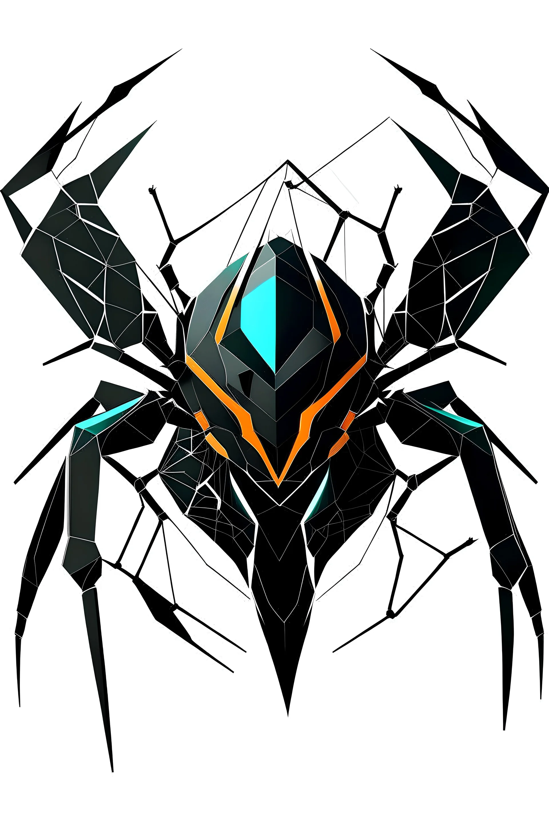 "an oragami dj logo called dj spider, ..." | Gallery | Stablecog