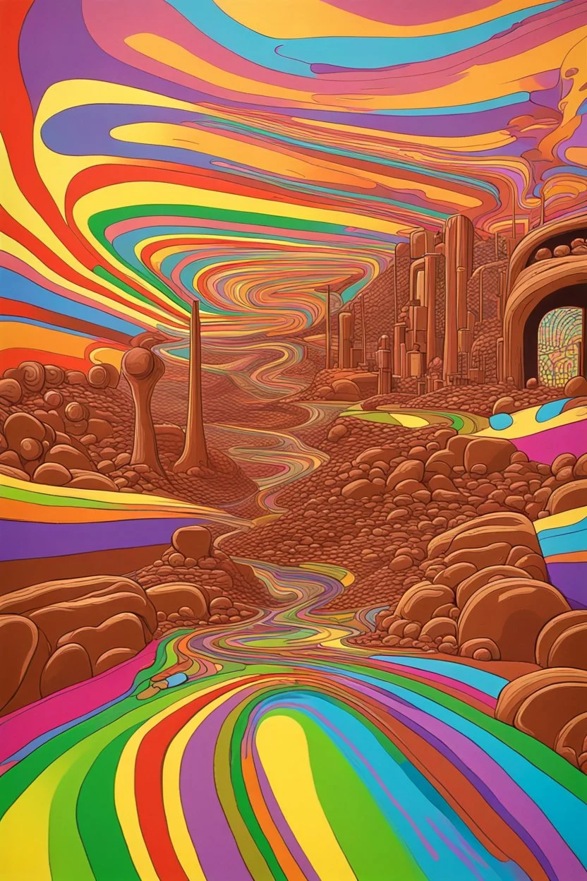 Psychedelic yeah ipainting of a willy wonka's choc... | Gallery