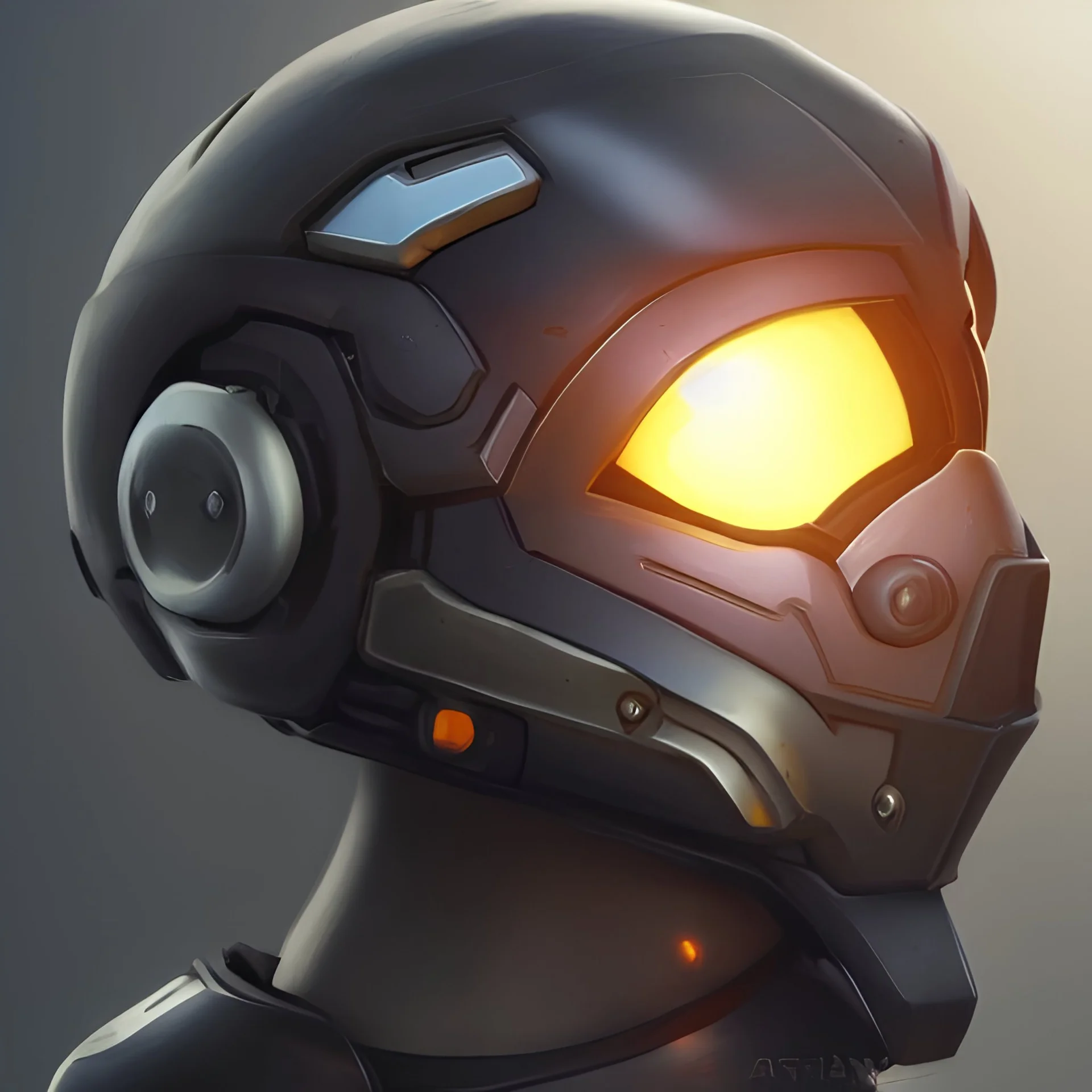 "Overwatch style helmet, symmetrical s..." | Gallery | Stablecog