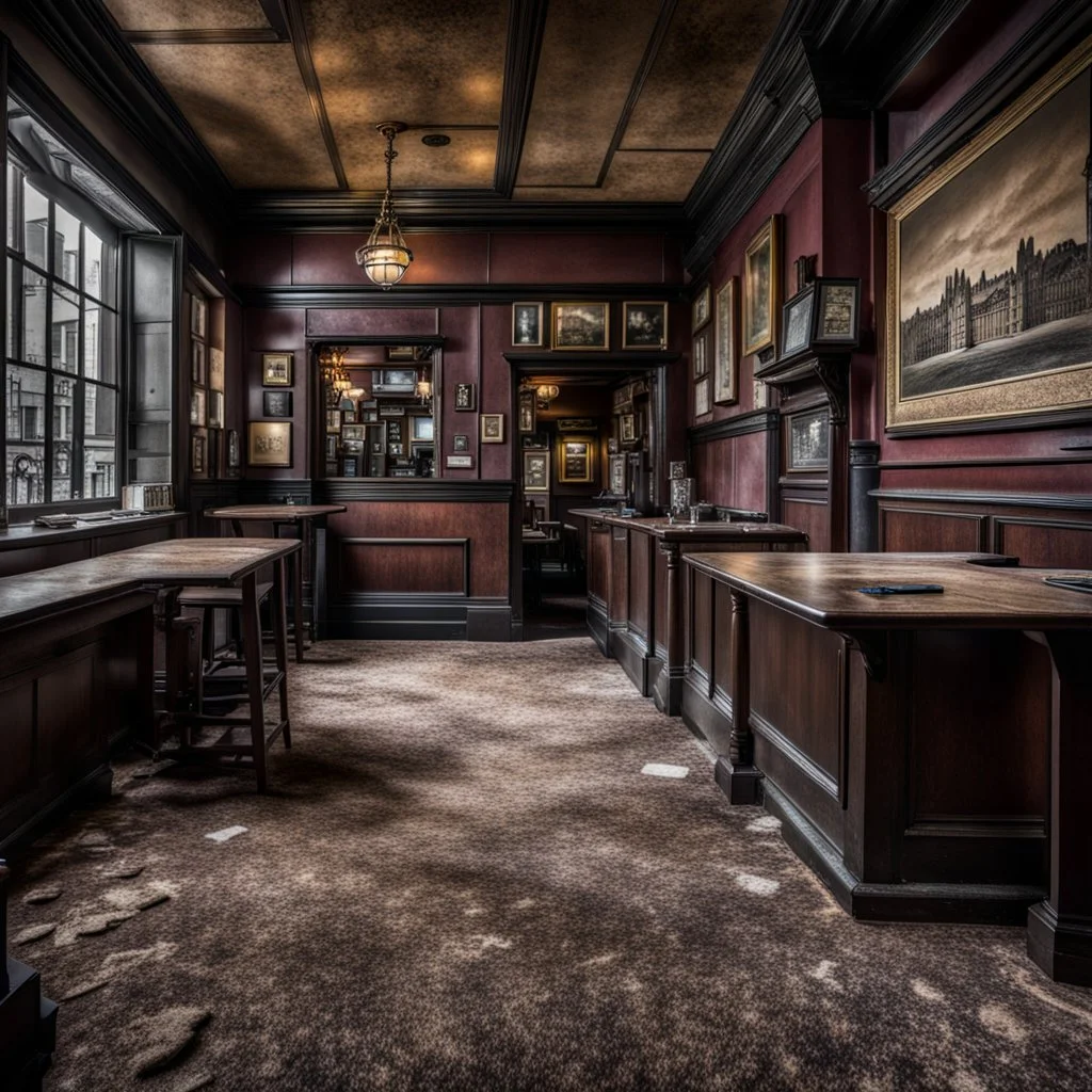 Old london pub with dirty carpet | Gallery