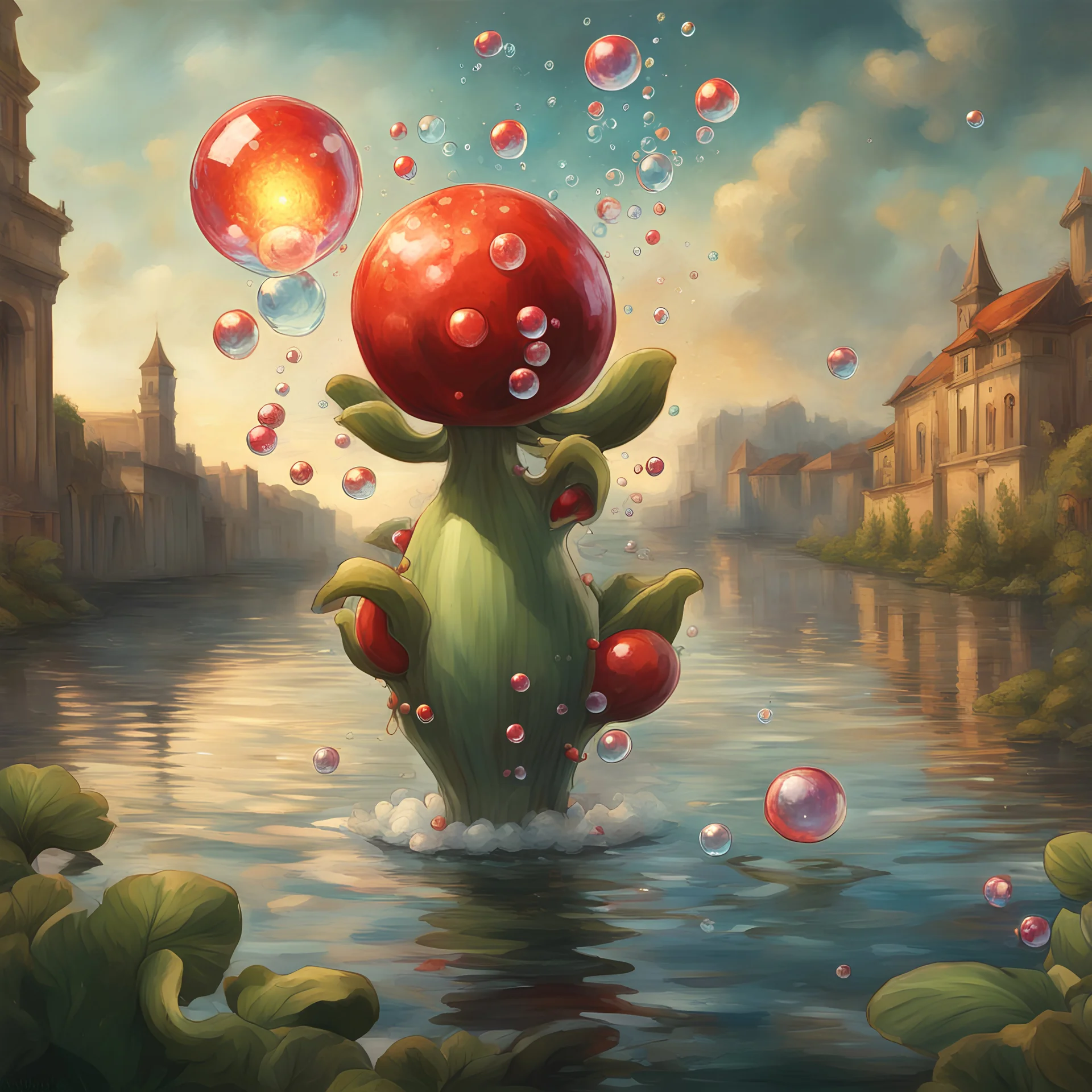 "Piranha-Plant burping up fire bubbles..." | Gallery | Stablecog