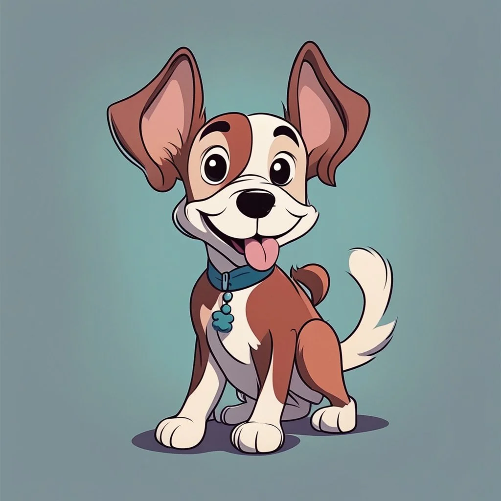 A charming 2D image of a dog in Disney style, feat... | Gallery
