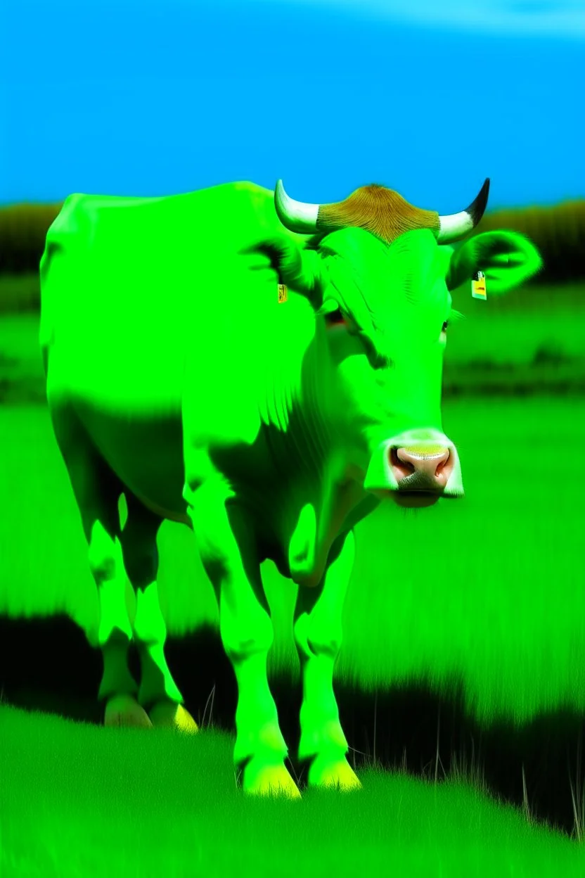 Green cow | Gallery