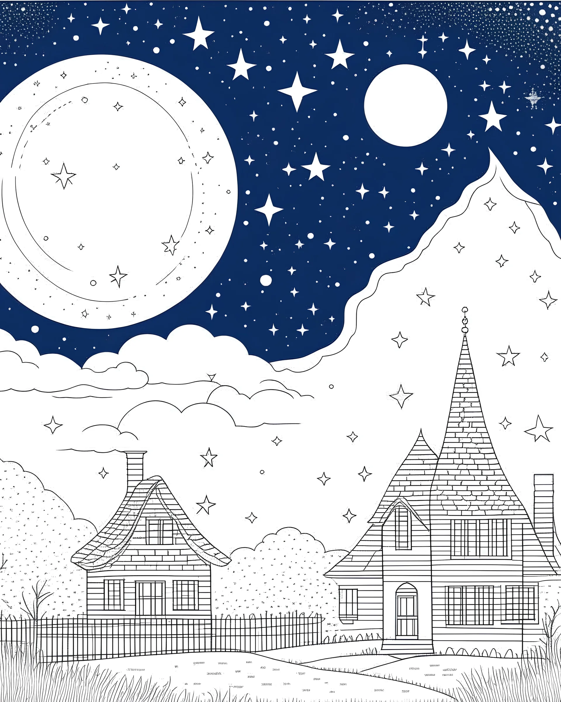 "Magical Starlit Night: Craft a colori..." | Gallery | Stablecog