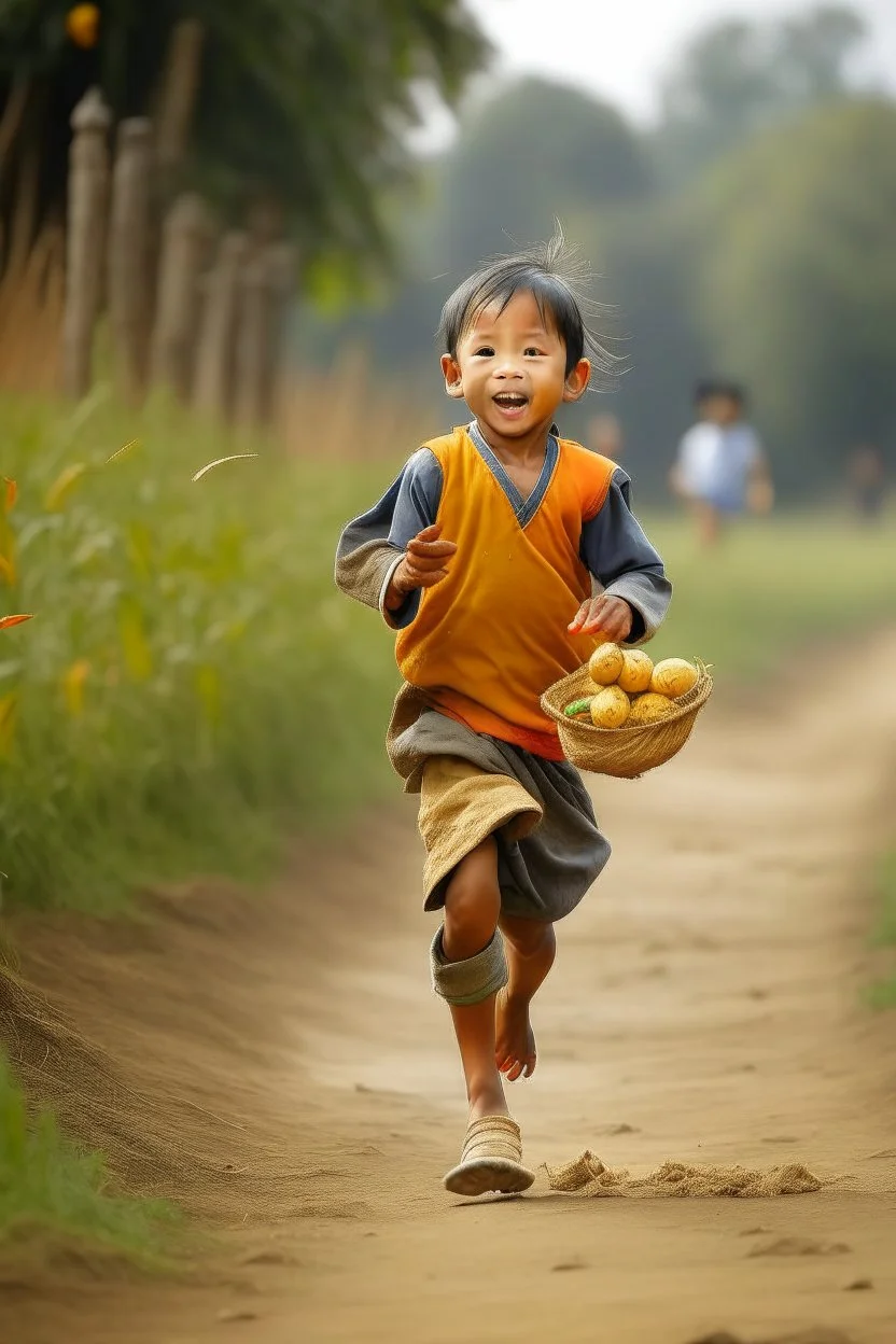 "traditional Child Run with food" | @Aem on Stablecog