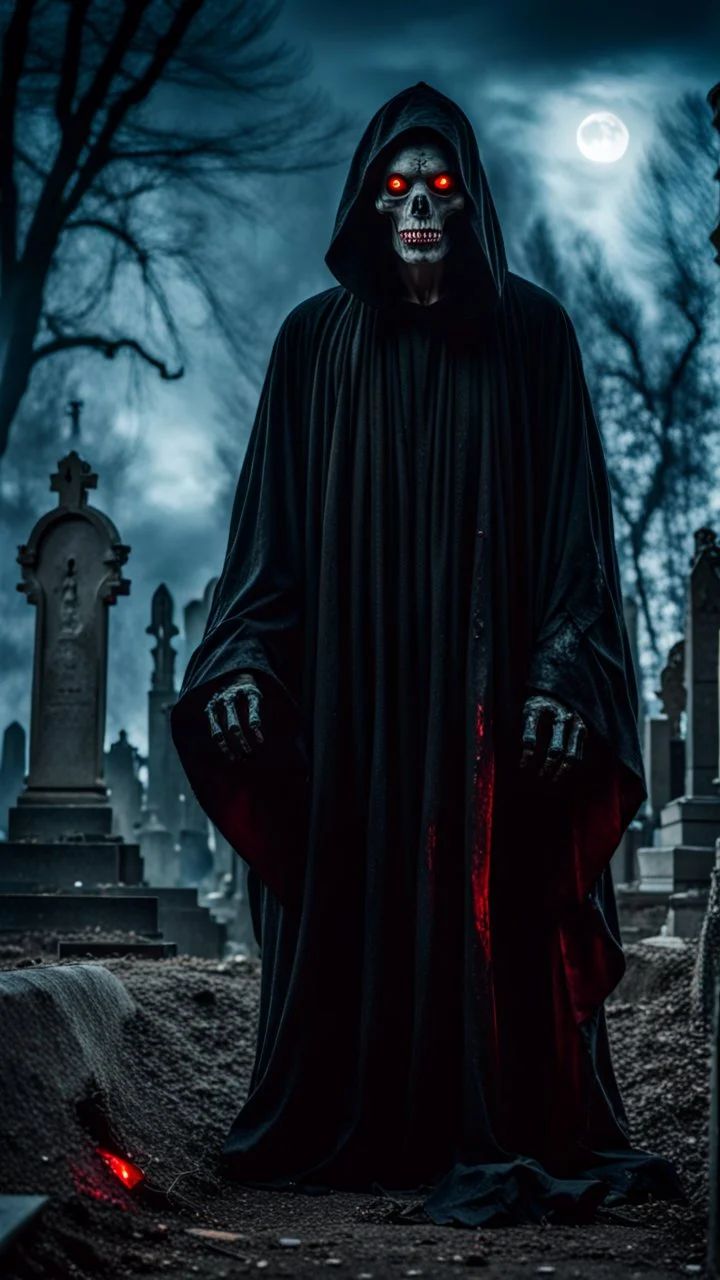 "Scary giant figure in a black robe with ..." | @DbladeR on Stablecog