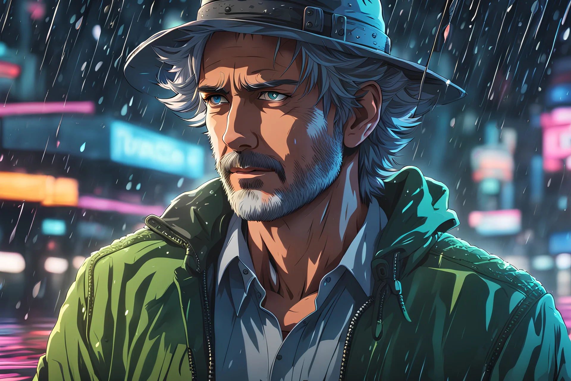 "Rick in 8k anime realistic drawing st..." | Gallery | Stablecog