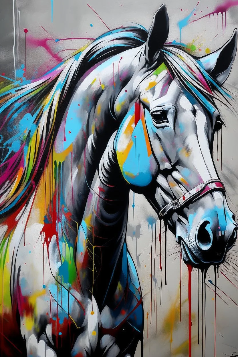 Graffiti style painting of a horse | Gallery