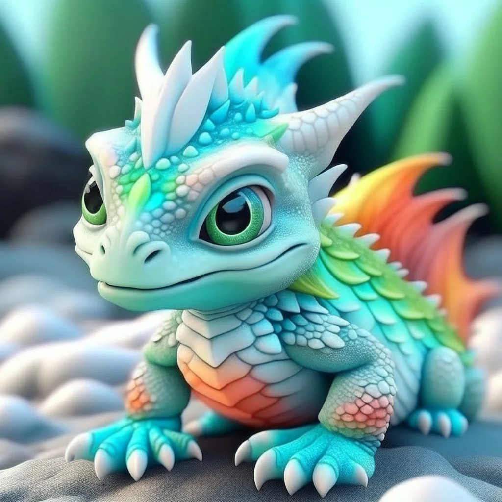 "baby ice dragon #cute #adorable #silverg..." | @bartnes on Stablecog