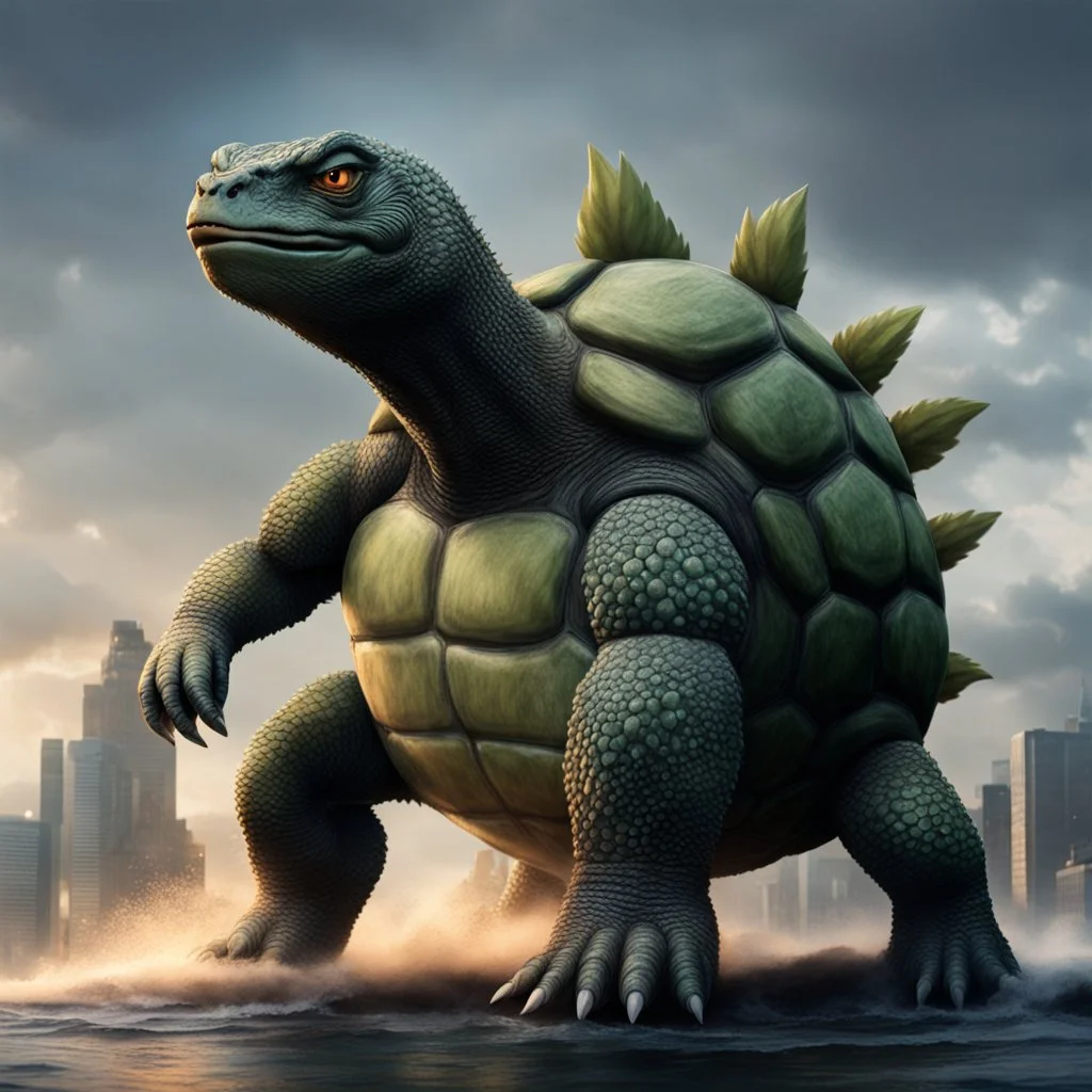 "Godzilla but he is a Turtle" | @Turtle on Stablecog